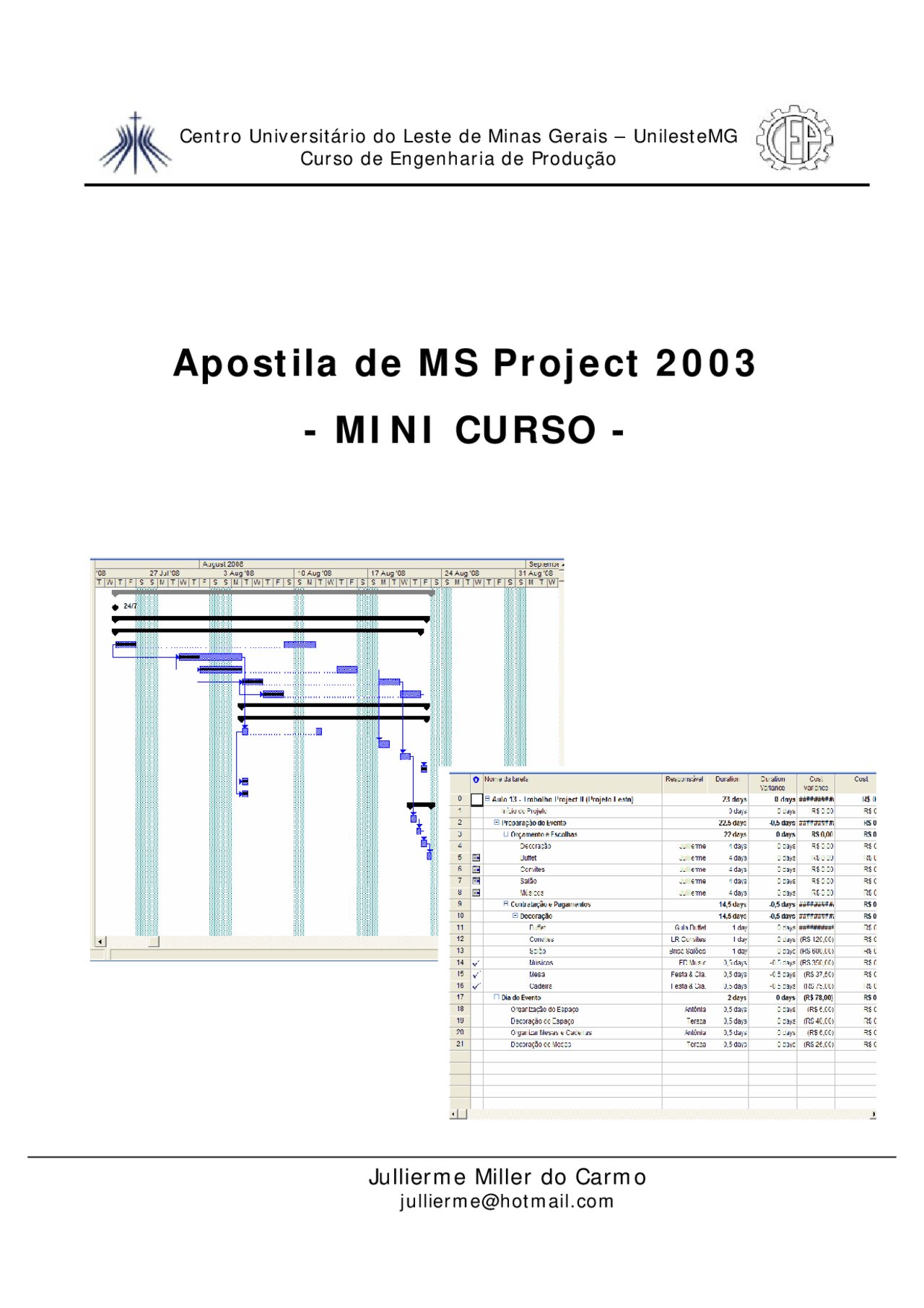 Ms project 2003 - MS PROJECT 2003 - Docsity