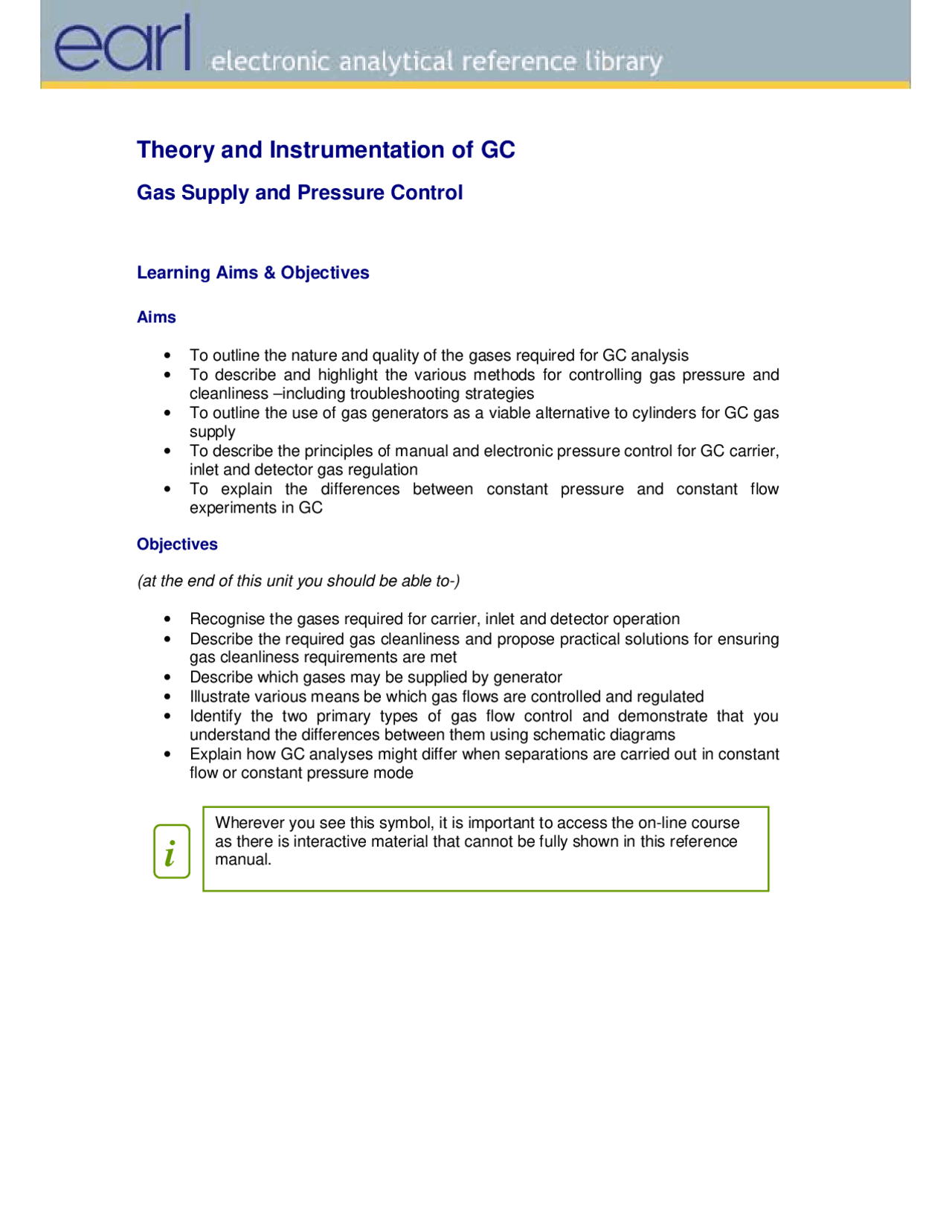 04 Theory and Instrumentation Of GC Gas Supply and Pressure Control ...