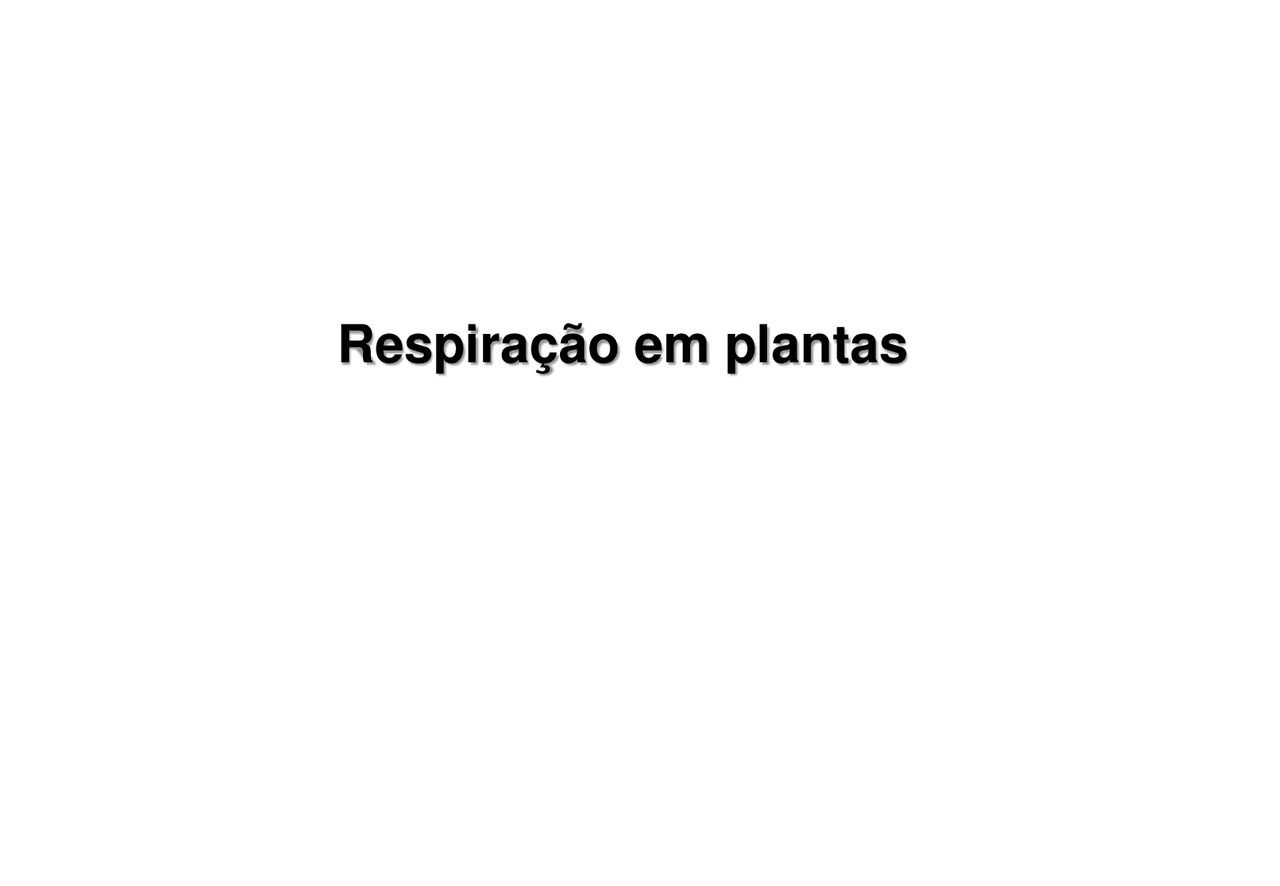 Aula Respiração Aula Respiração Celular Docsity
