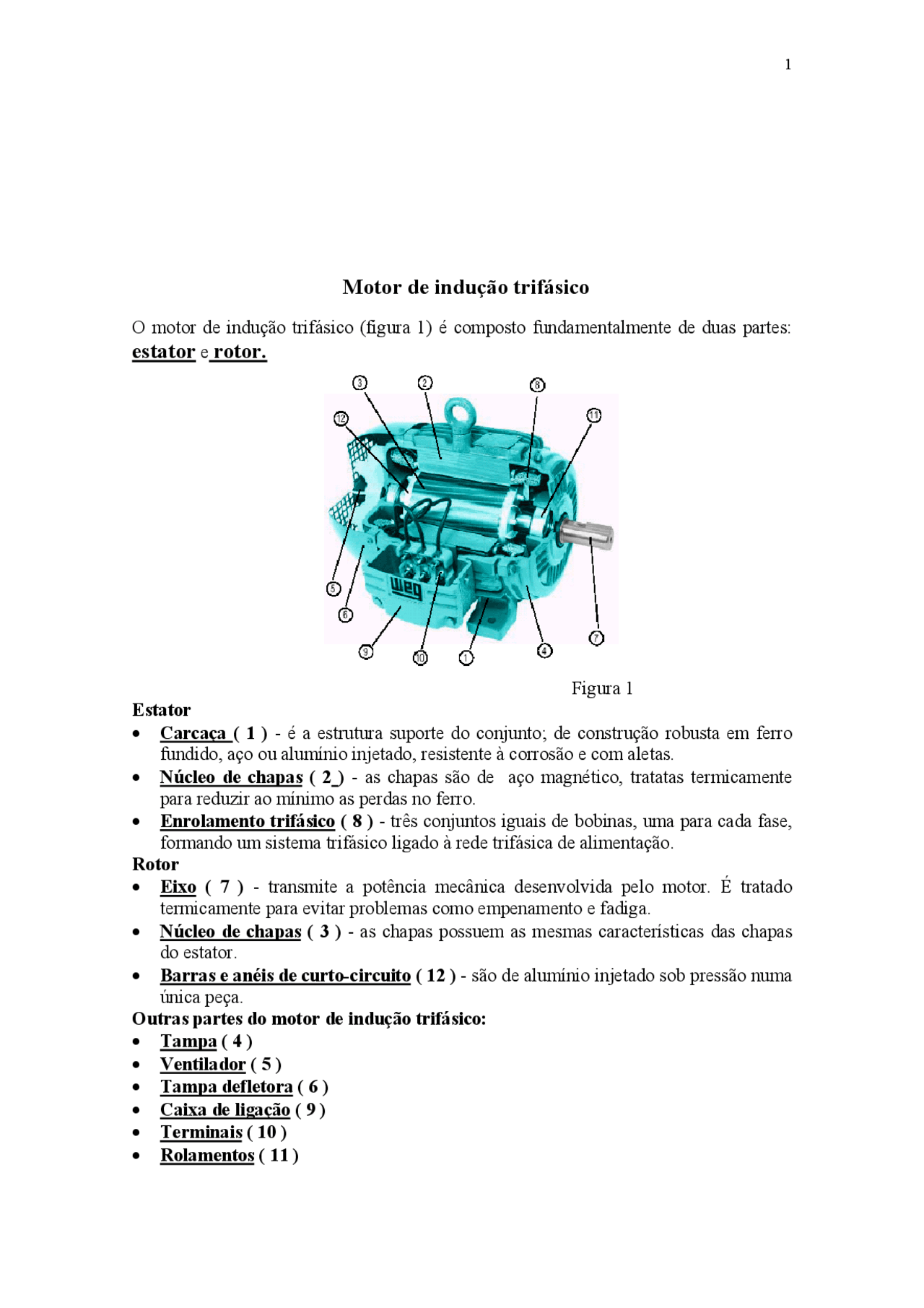 Apostila Sobre Motores De Indução Trifásicos I Motores Trifasicos