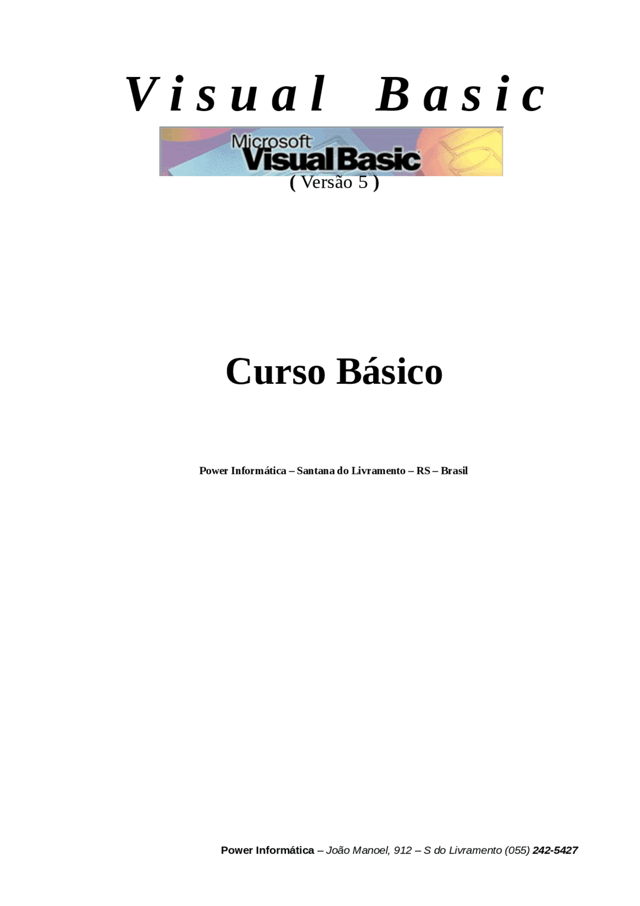 Apostila Completa De Visual Basic 5 Apostila Vb5 Docsity