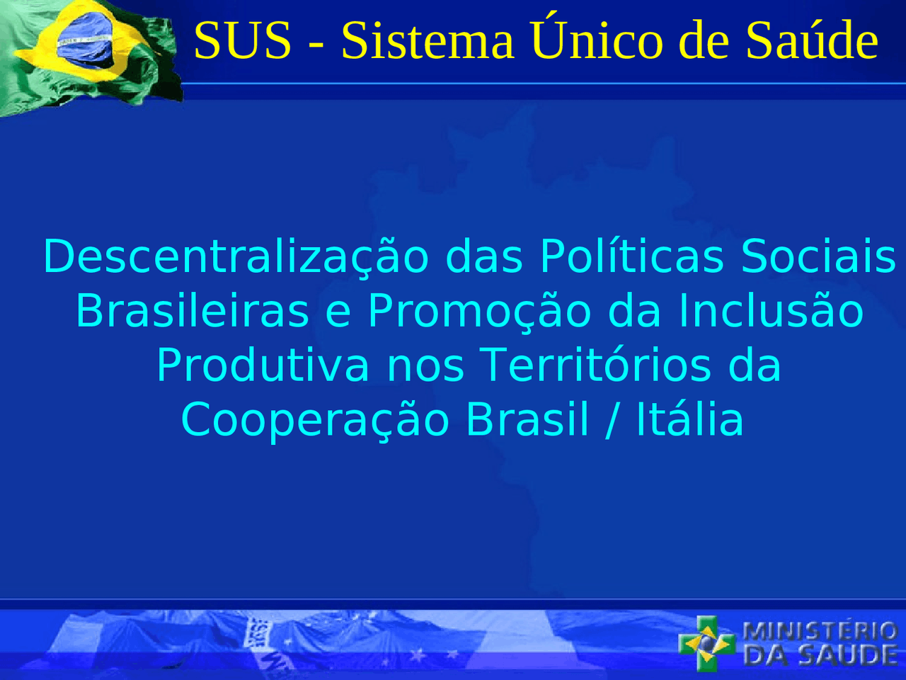 SUS - Brasil - Visão geral do Sus no Brasil. - Docsity