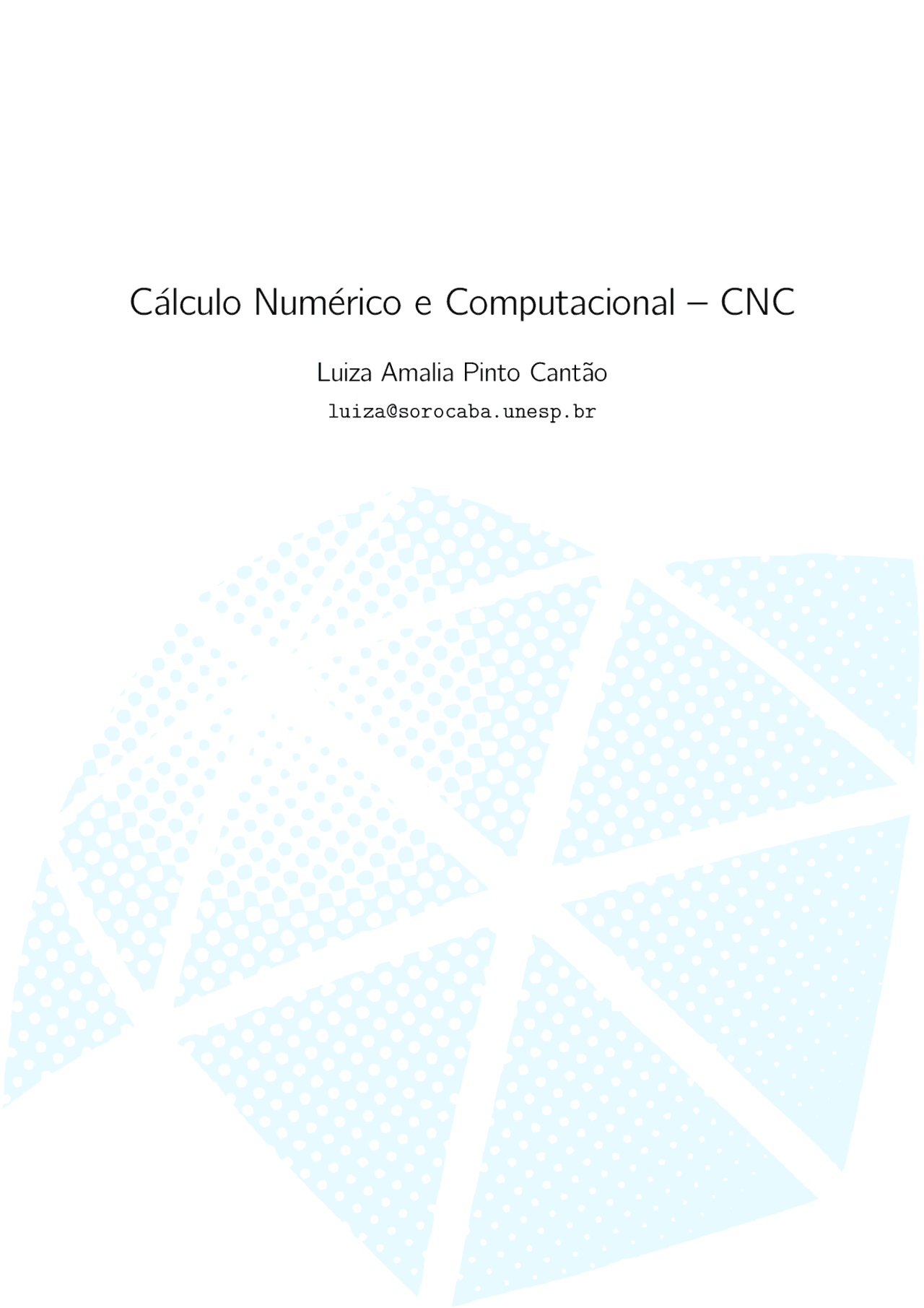 Apostila C Numérico Apostila De Cálculo Numérico Computacional Da