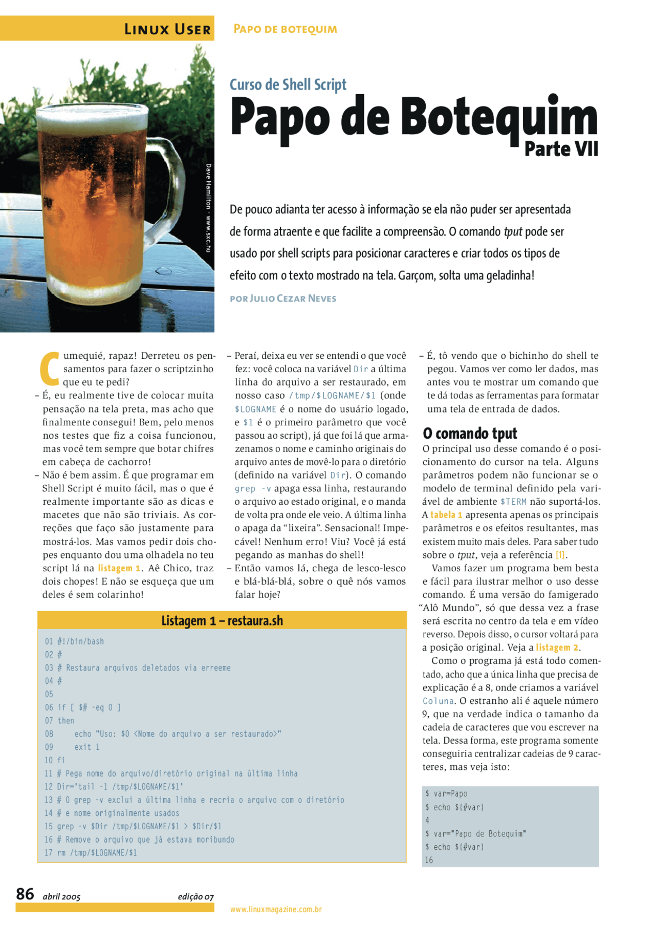 Curso De Shell Script 007 Você Não Agüenta Mais Aquele Seu Amigo