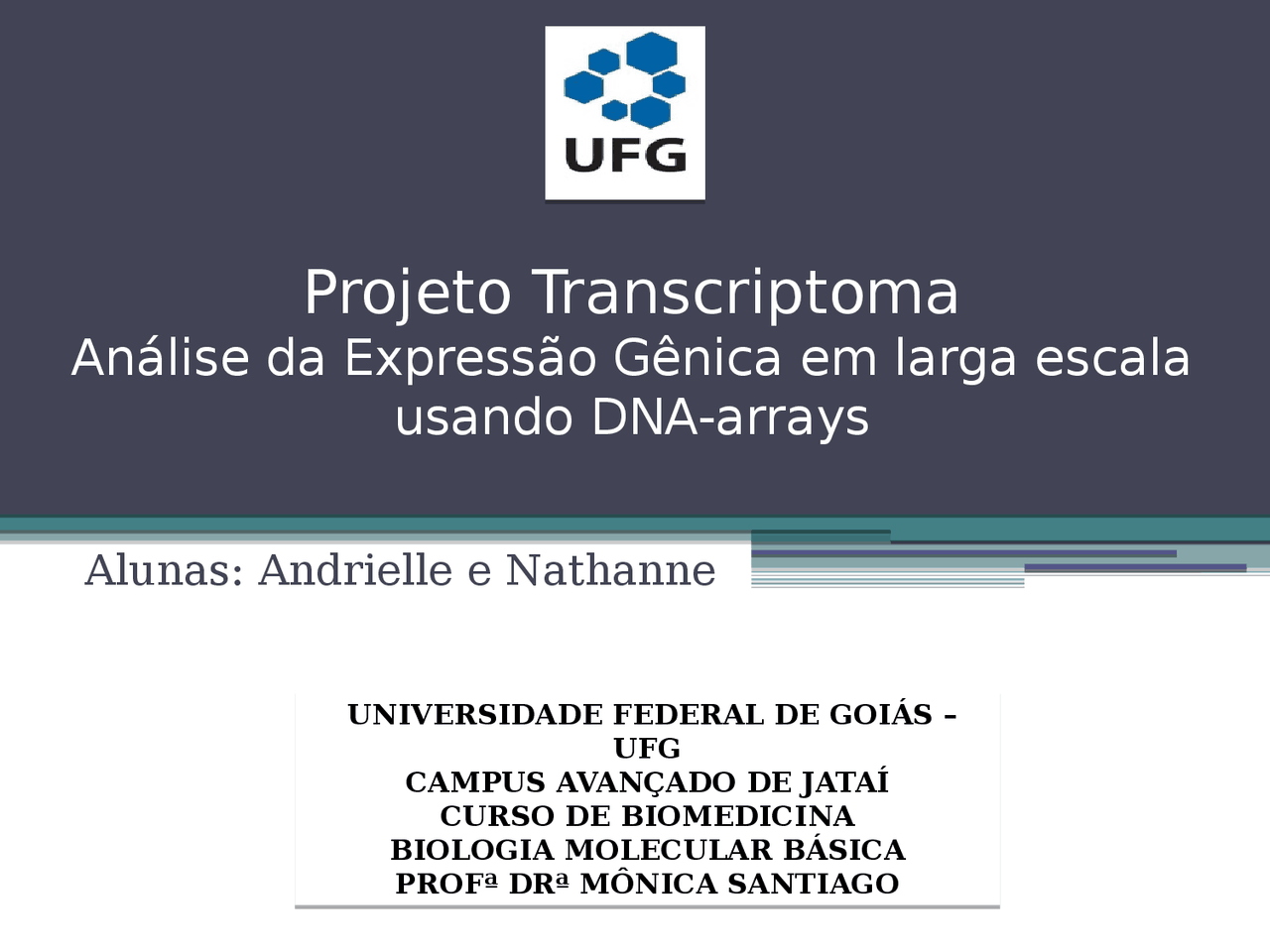 Apresent - Transcriptoma - Transcriptoma-Biologia Molecular | Docsity