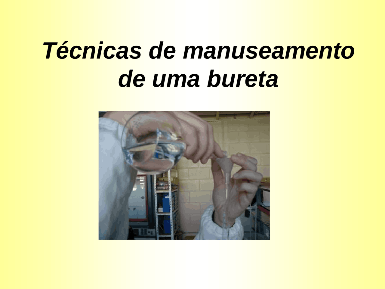 Utilizar bureta - Dicas de como fazer leitura de bureta. | Docsity