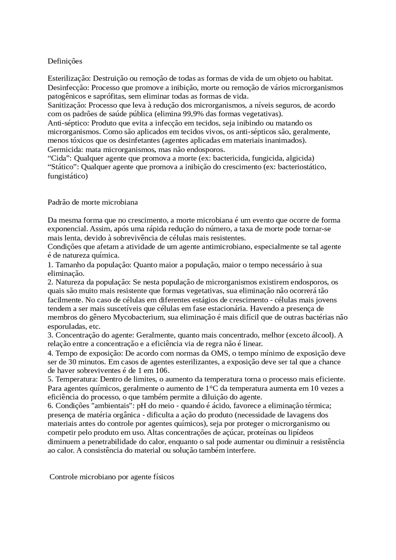 Controle De Crescimento Controle De Crescimento Docsity
