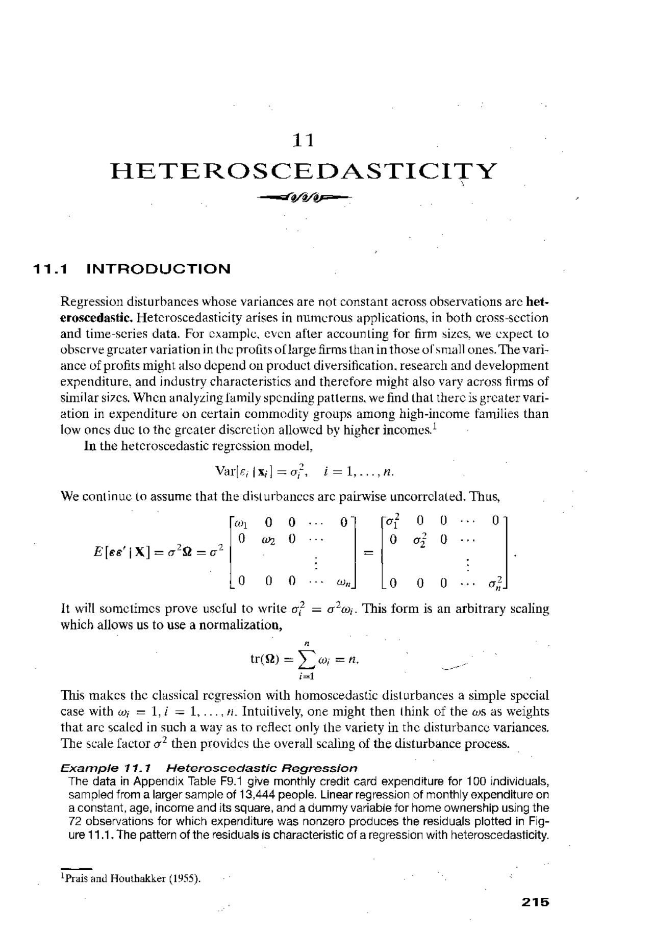 Econometric Analysis Greene 6th Edition Ch 11 Econometria Docsity