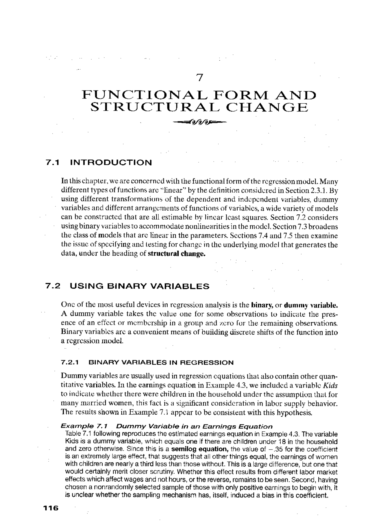 Econometric Analysis Greene 6th Edition Ch 07 Econometria Docsity