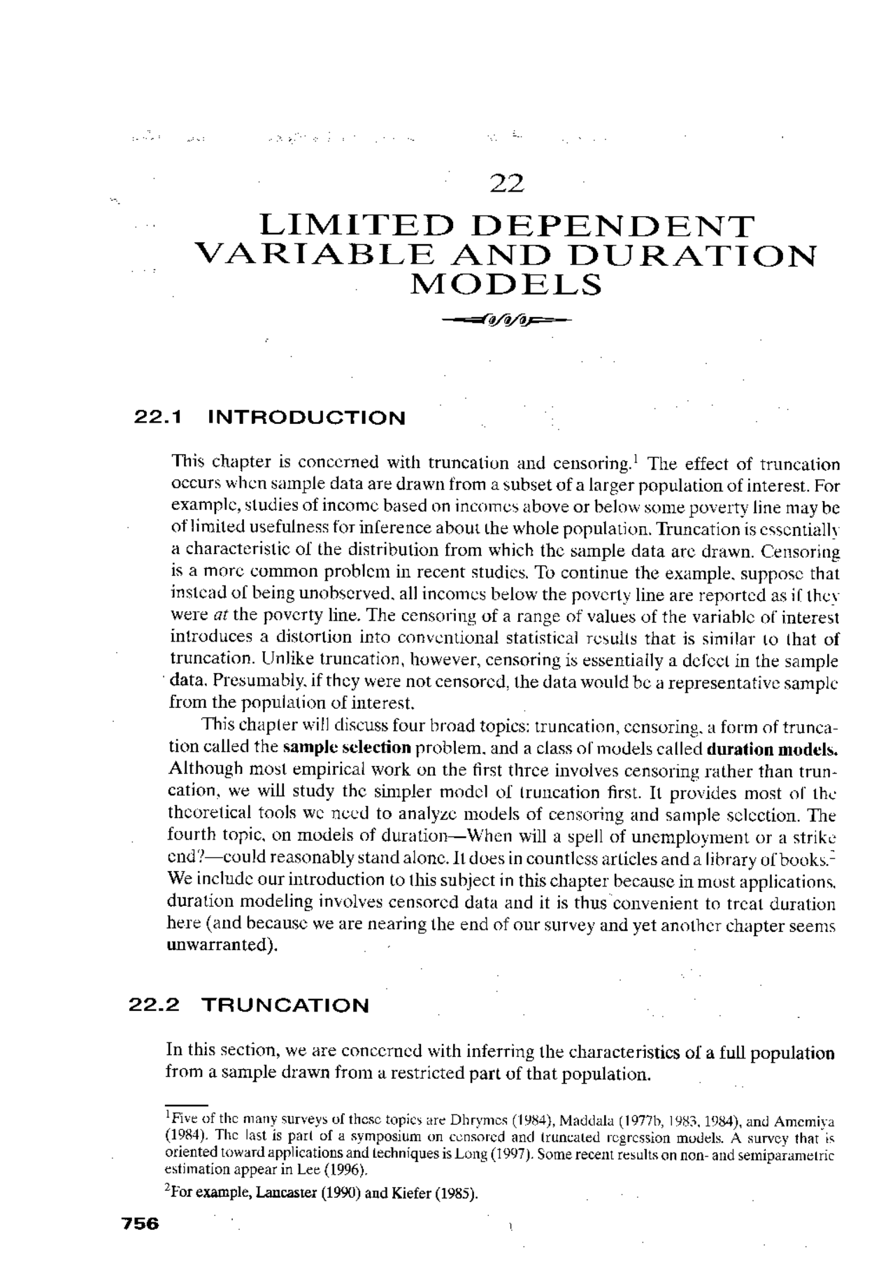 Econometric Analysis Greene 6th Edition Ch 22 Econometria Docsity