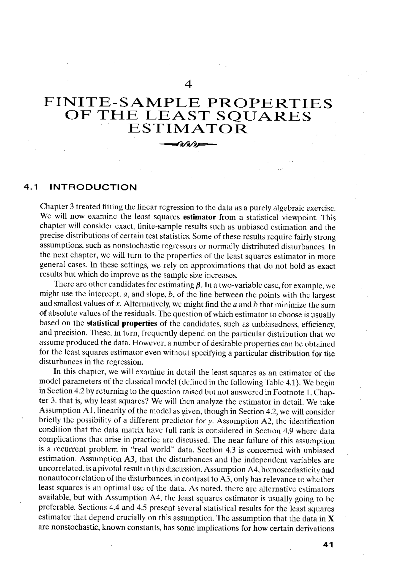 Econometric Analysis Greene 6th Edition Ch 04 Econometria Docsity