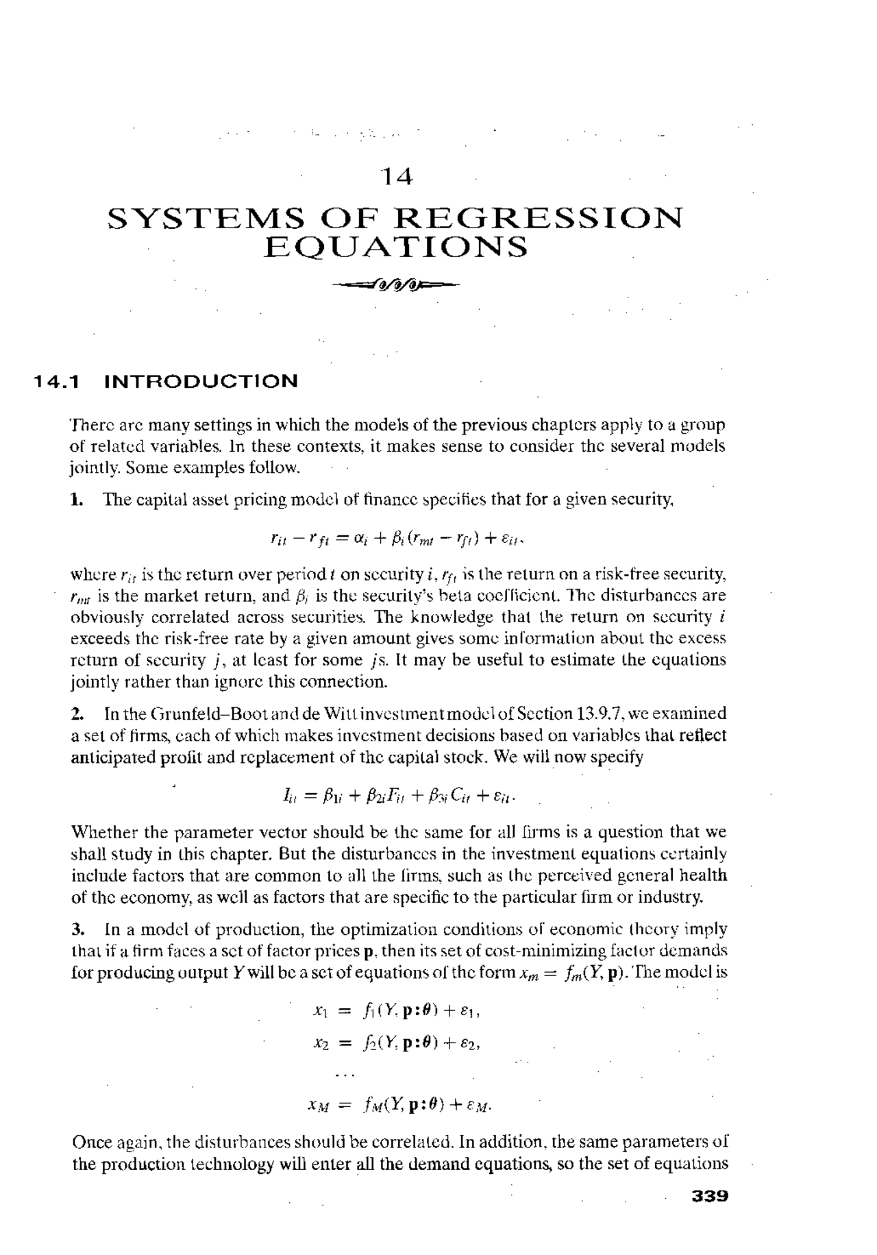 Econometric Analysis Greene 6th Edition Ch 14 Econometria Docsity