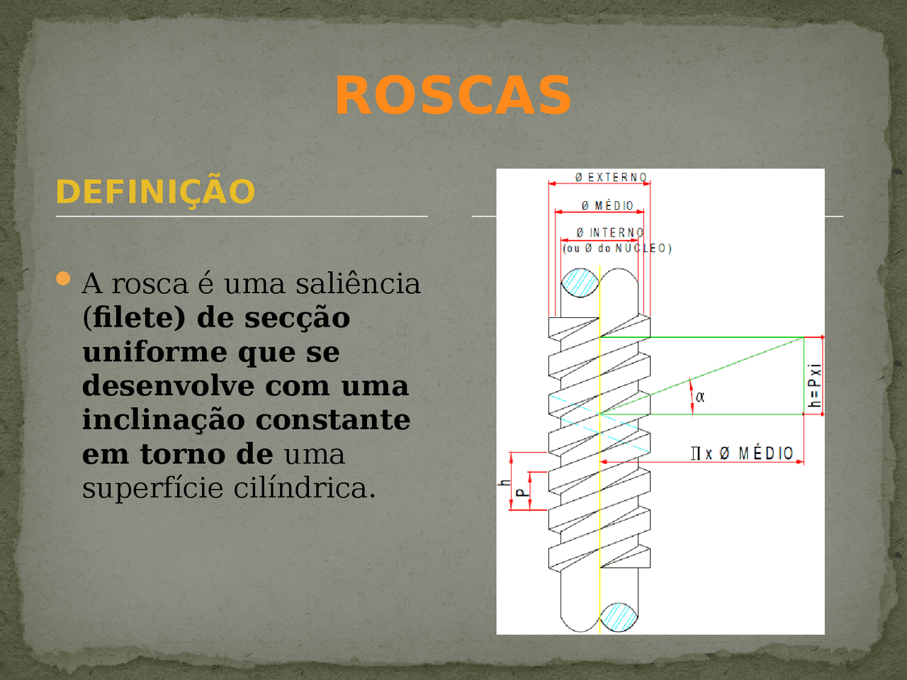 ROSCAS - Metrologia - Roscas - Docsity