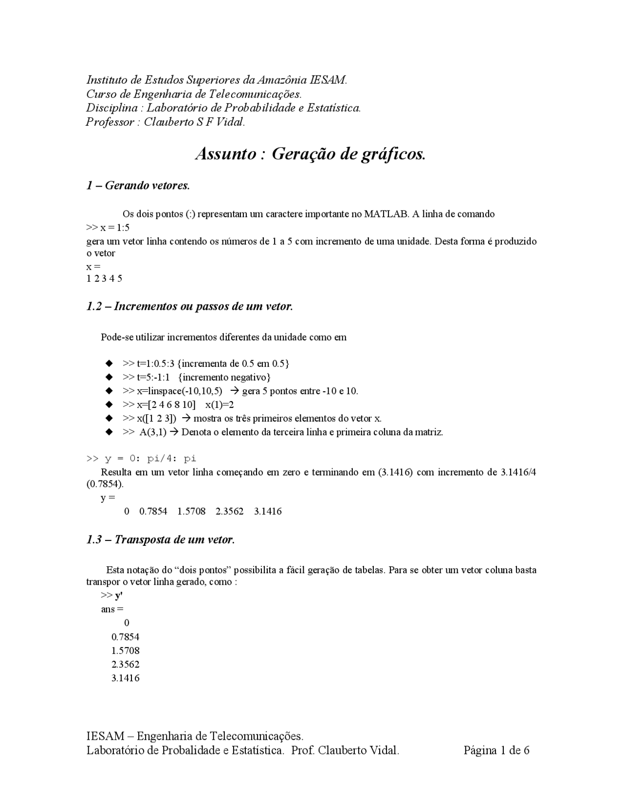 Graficos1 Comandos Para Gerar Gráficos Pelo Matlab Docsity