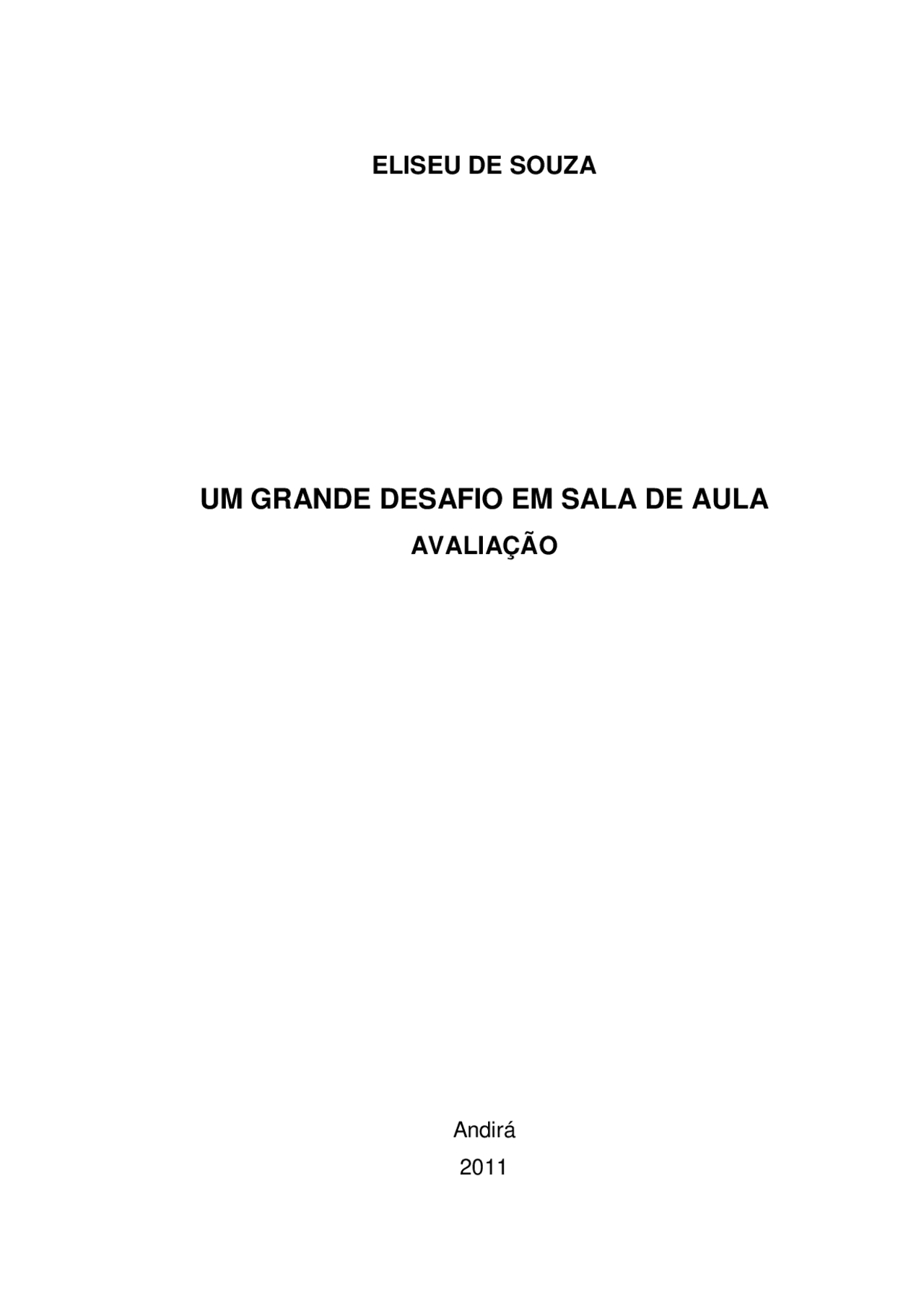 Trabalho De Pós Graduação AvaliaÇÃo Docsity