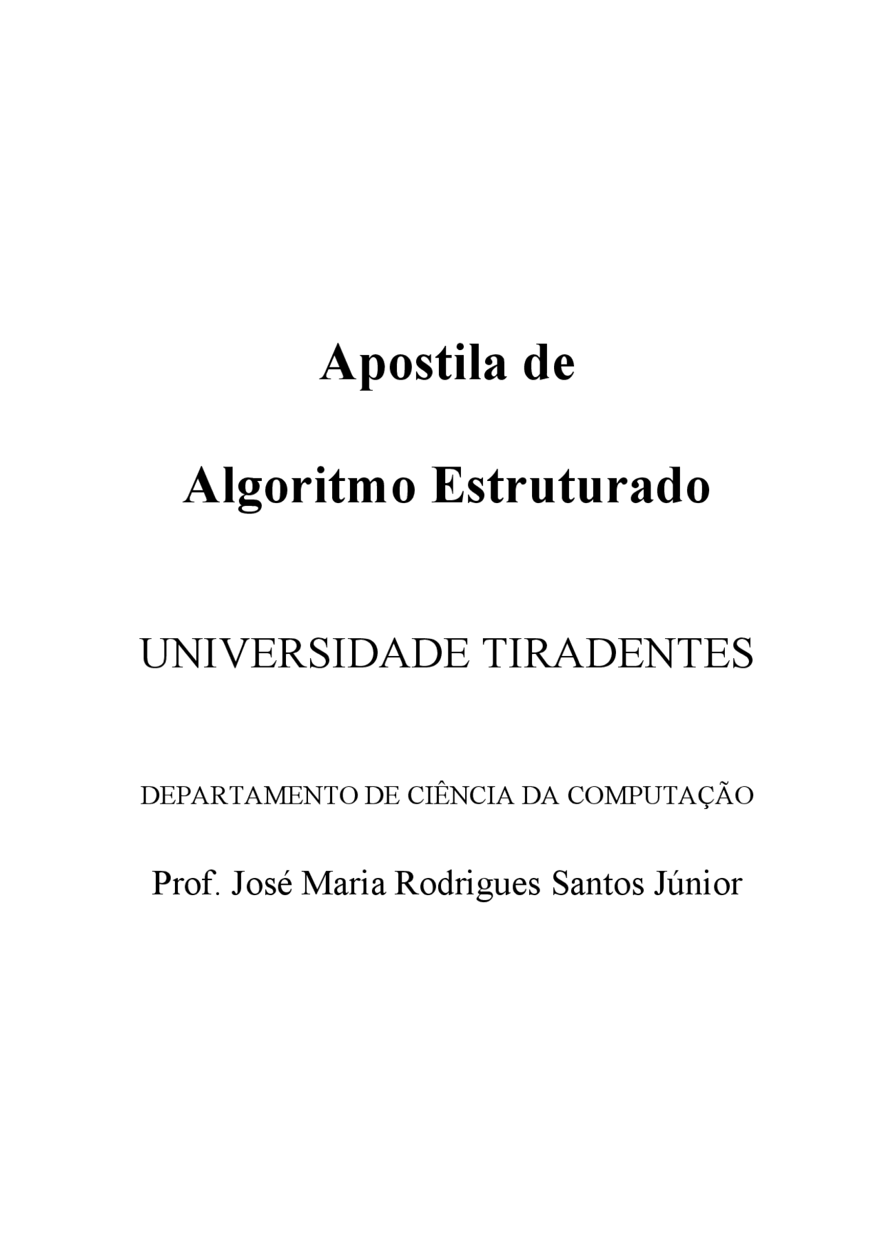 6841296 - Algoritmo - Estruturado - Algoritimo - Docsity