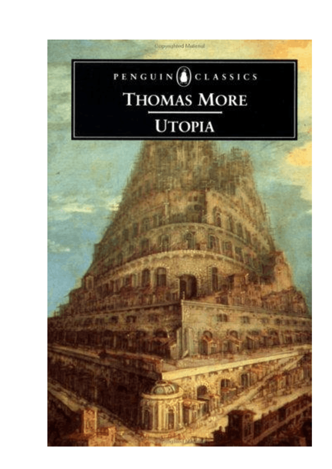 Utopia Thomas More Utopia Thomas More Docsity