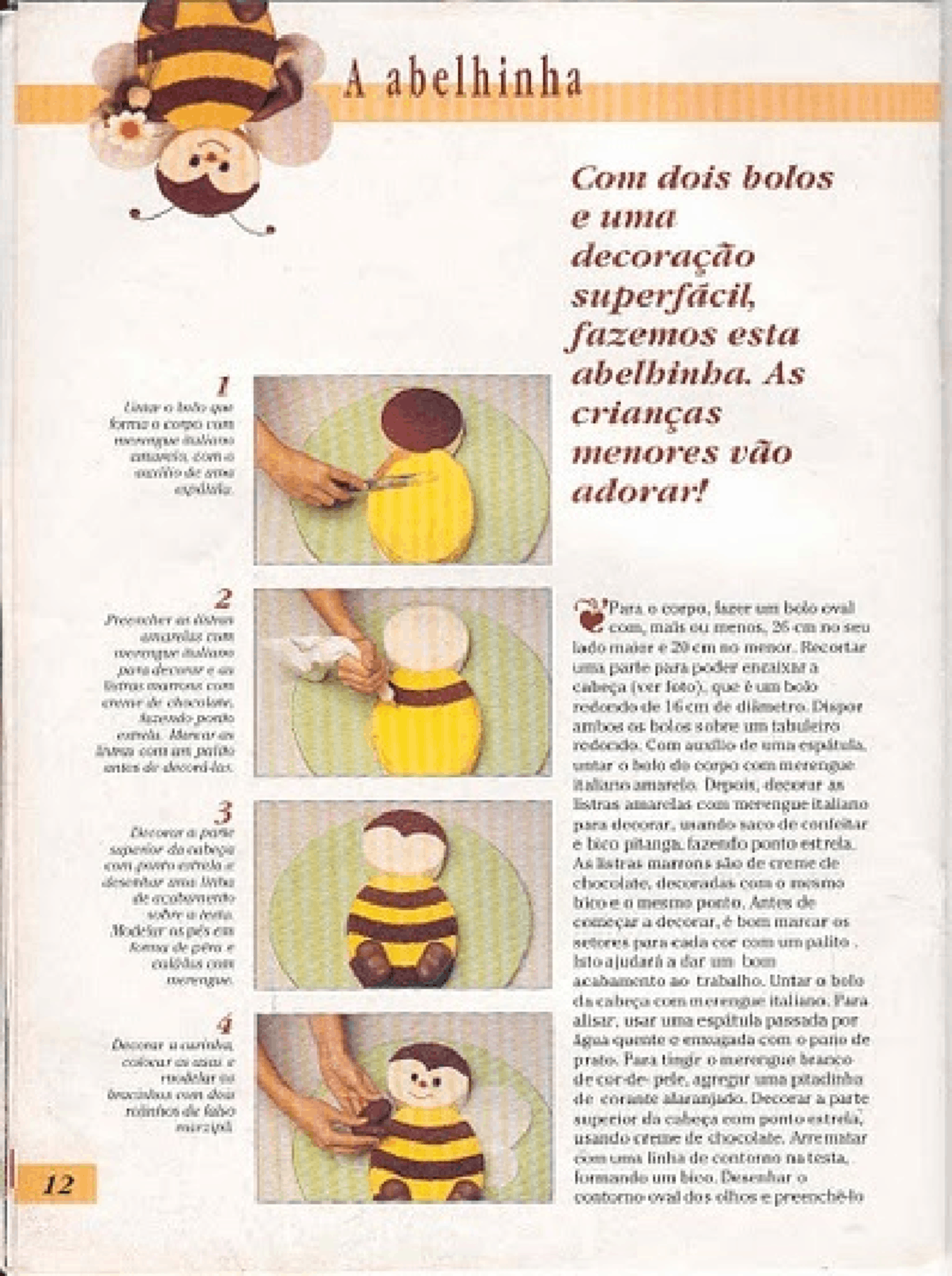 Confeitando Bolos com Marta Ballina N11 (12) - Bolo Abelha - Docsity