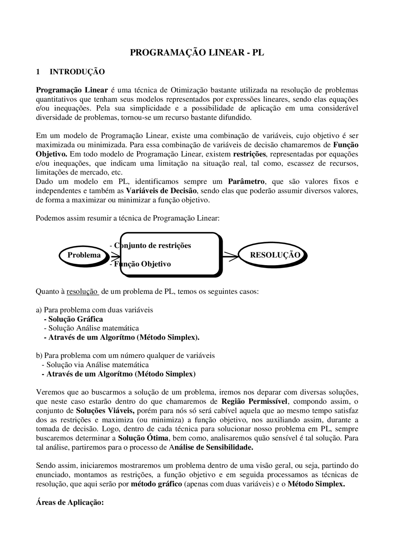 Programação Linear Modelagem Modelagem De Problemas Em Programação