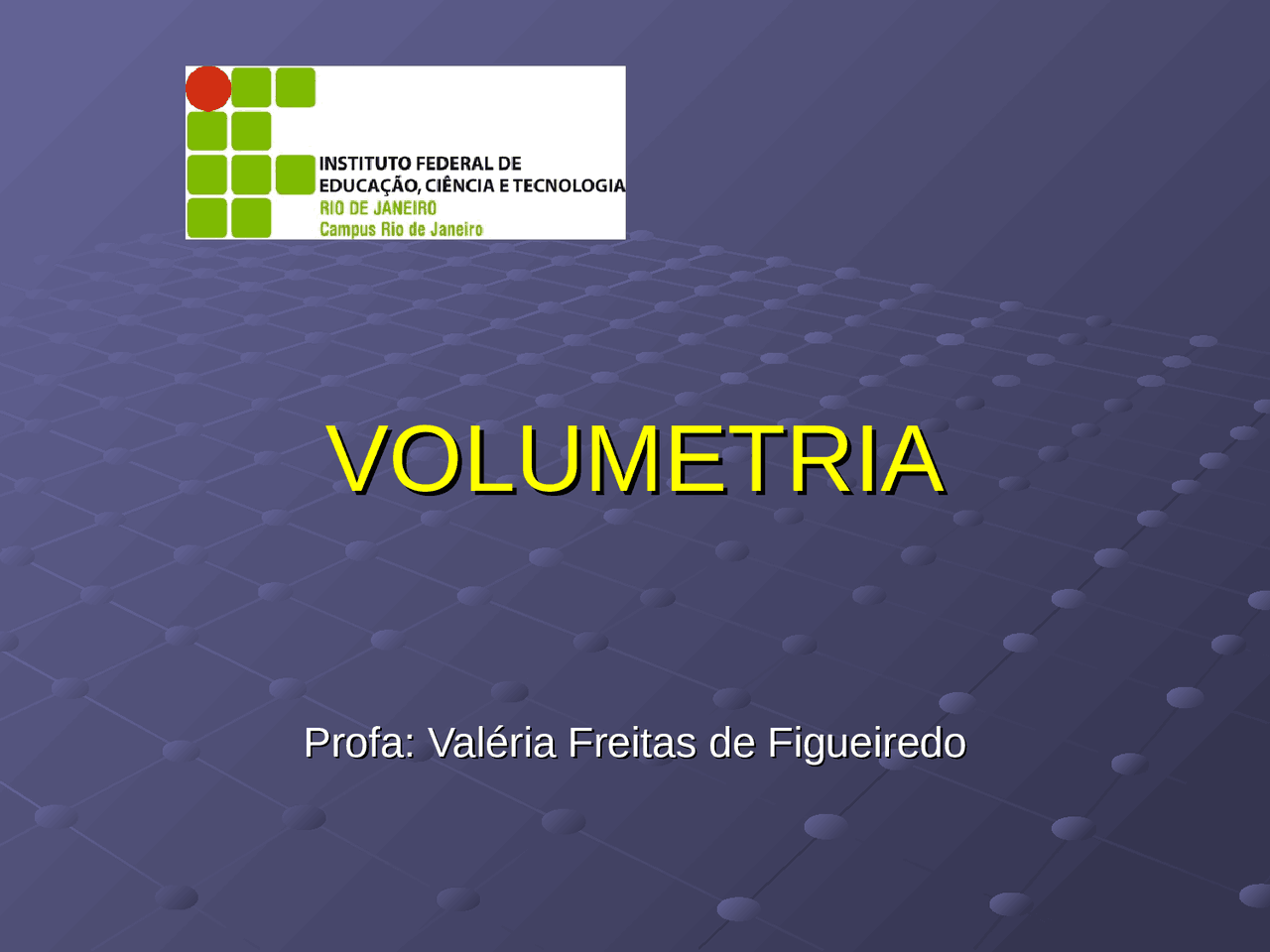 VOLUMETRIA - Volumetria aula completa - Docsity
