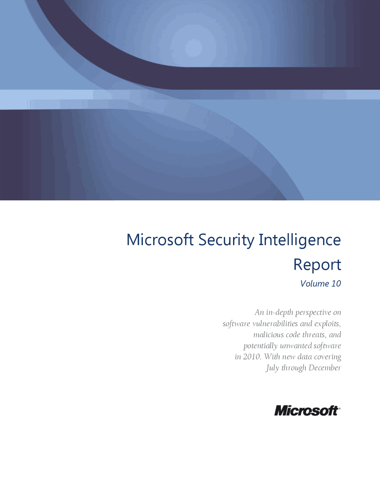 Microsoft Security Intelligence Report volume 10 July - Dec2010 English ...