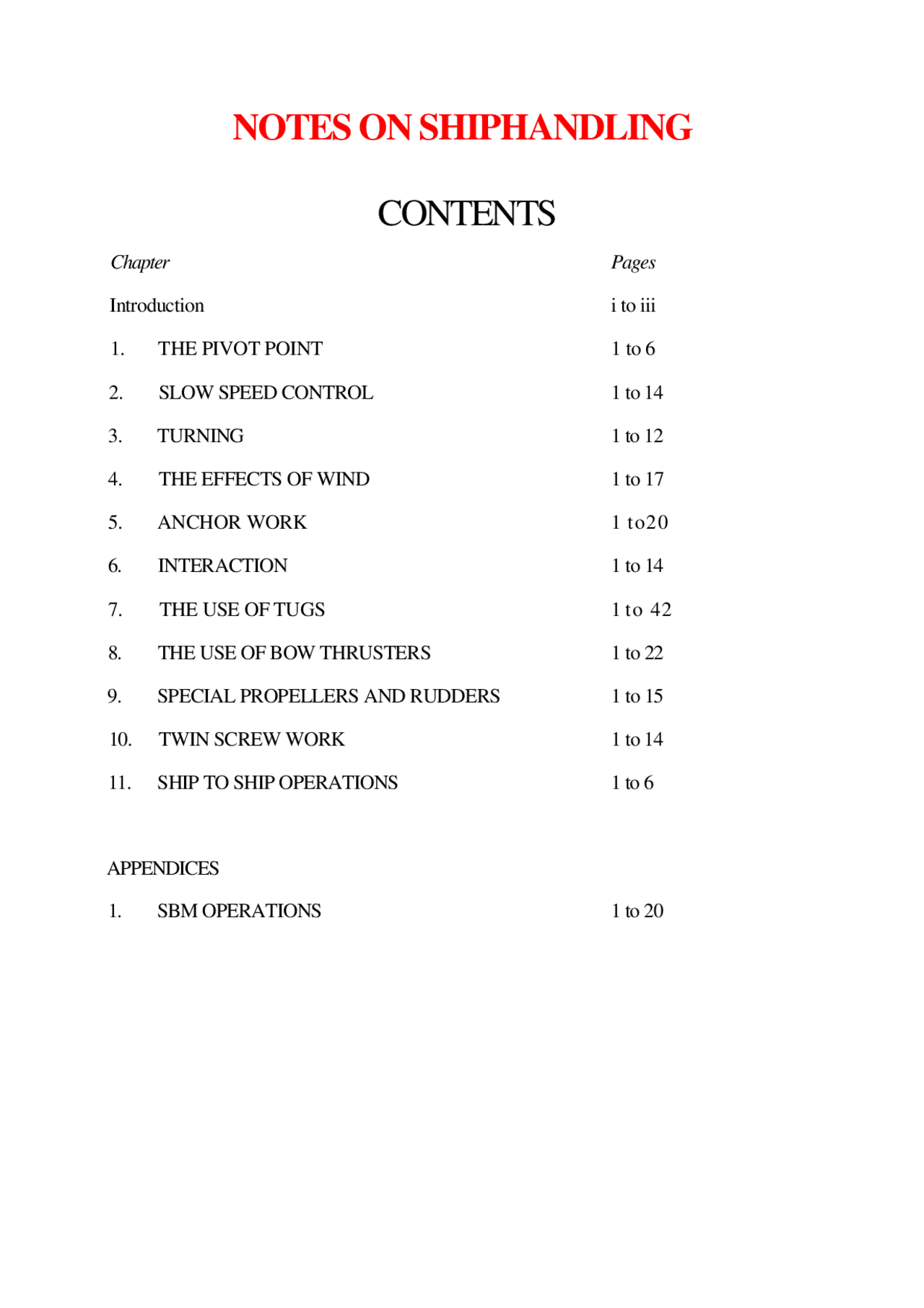 22152637 - Notes - on - Ship - Handling - Ship Handling advanced - Docsity