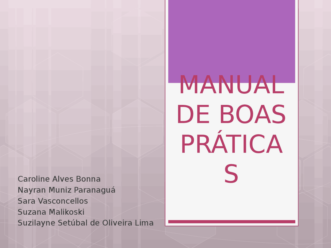 Manual De Boas Práticas Visita A Uan Unesc Campus Colatina Docsity