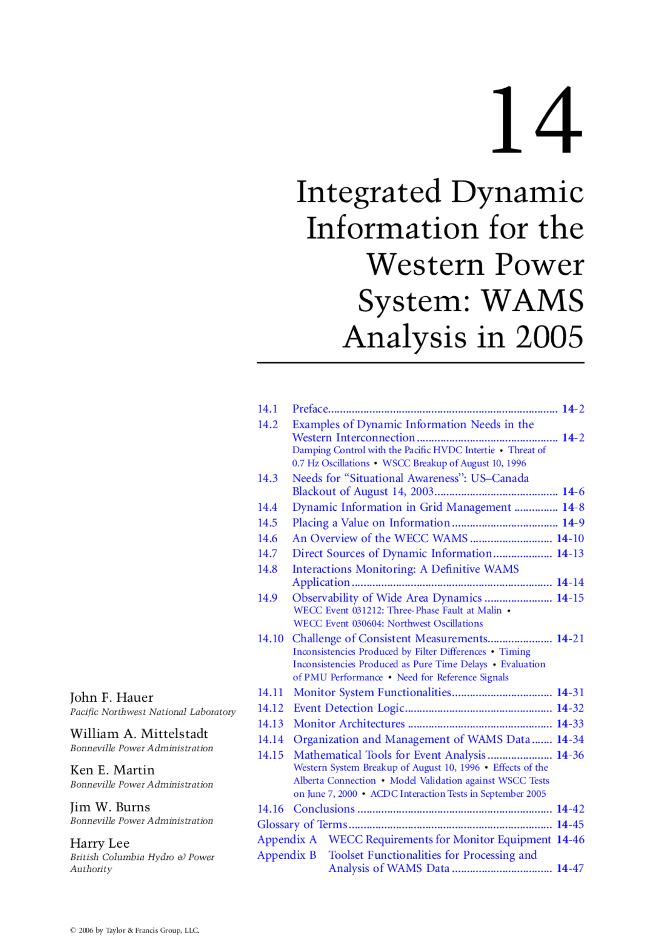 9291 c014 - Electric Power Generation, Transmission, and Distribution - Docsity