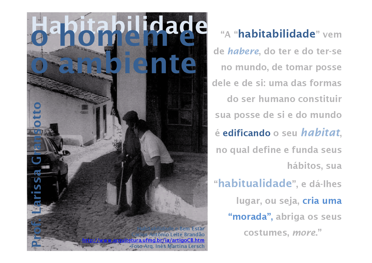 Aula-02-conceito habitabilidade - Conceitos gerais da disciplina - Docsity