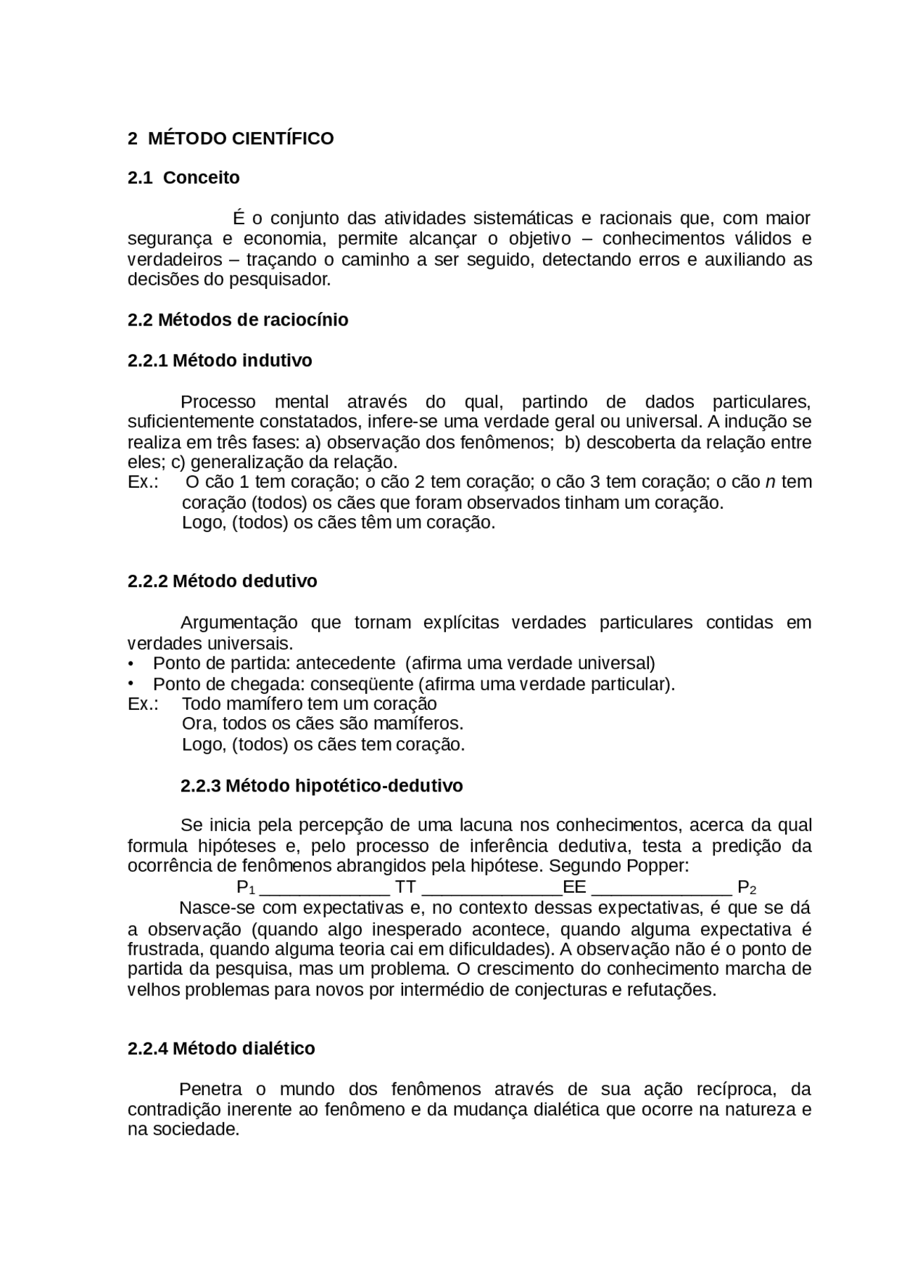 Metodologia MÉtodo CientÍfico Metodologia MÉtodo CientÍfico Docsity