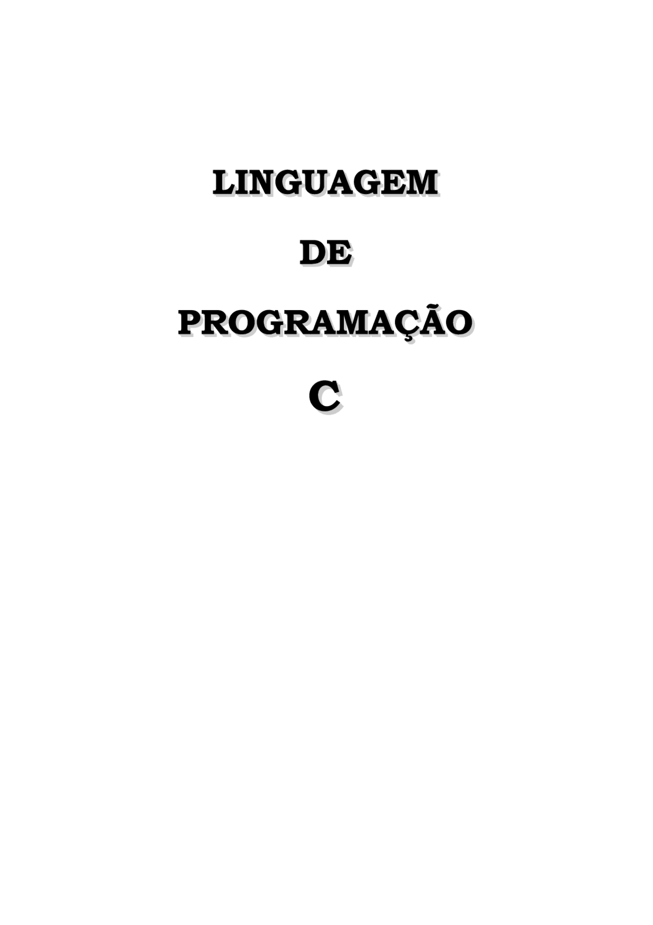 Apostila De Linguagem C Linguagem C Para Iniciantes Docsity