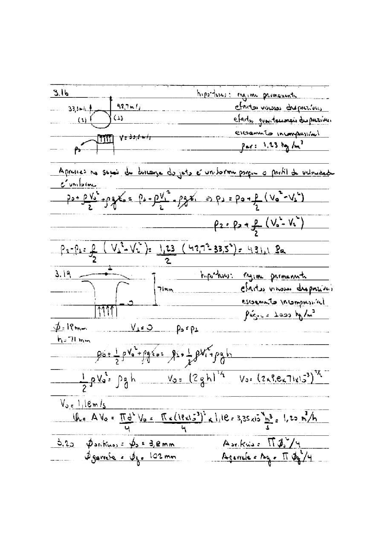 Listas mecflu - lista 3 - Listas mecflu - Docsity