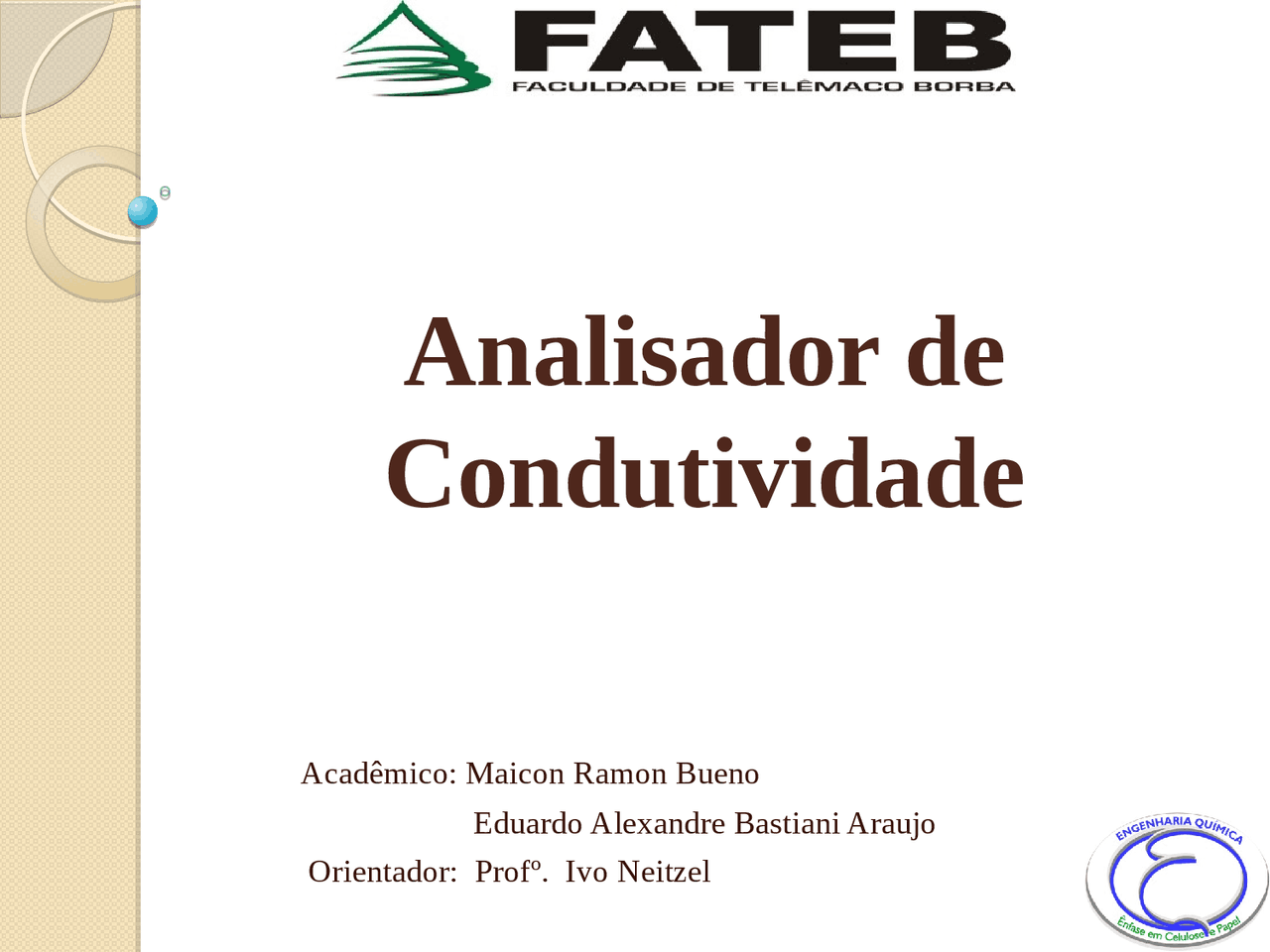 Condutividade Analisadores De Condutividade Docsity