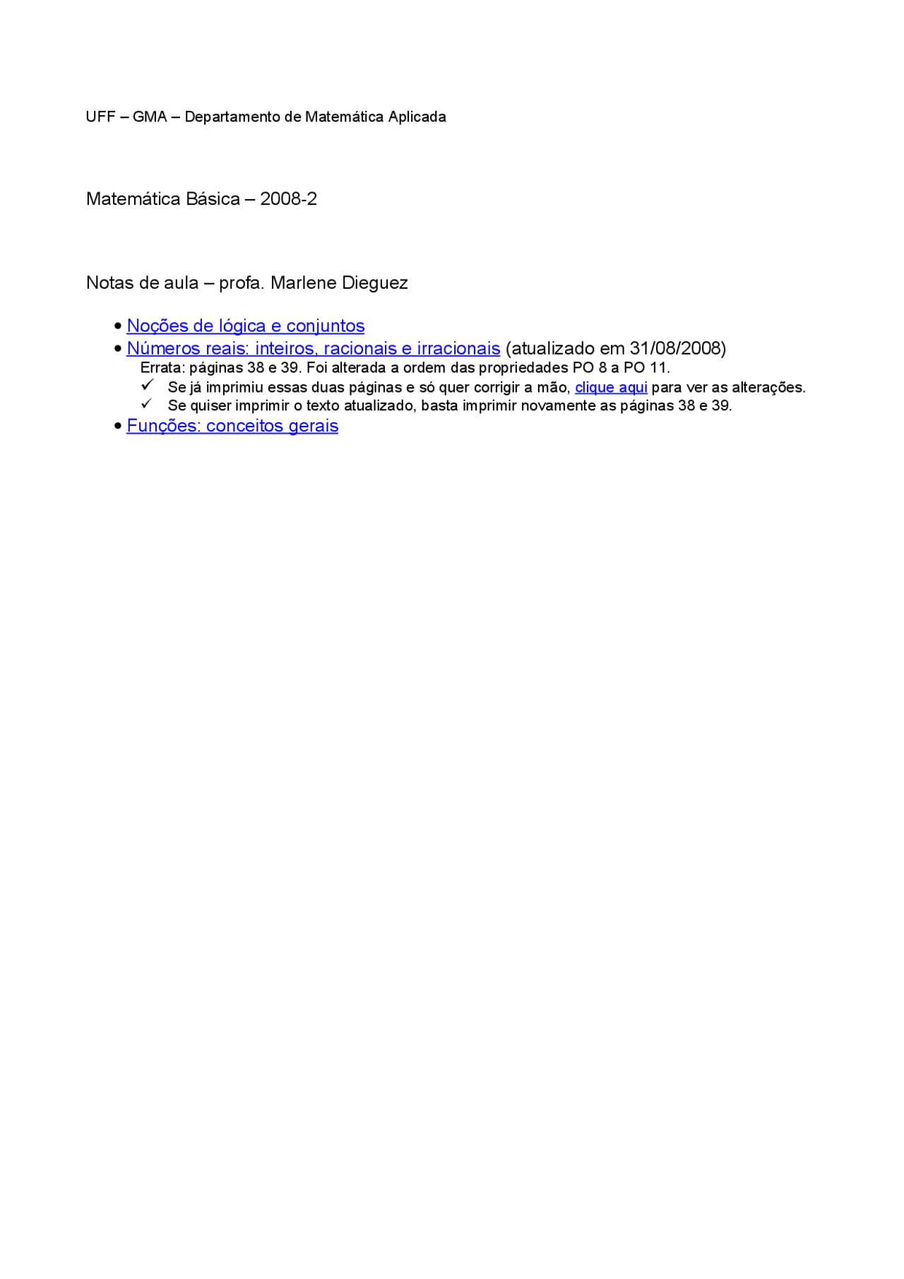 Notas de Mat Básica - Notas de Mat Básica - Docsity