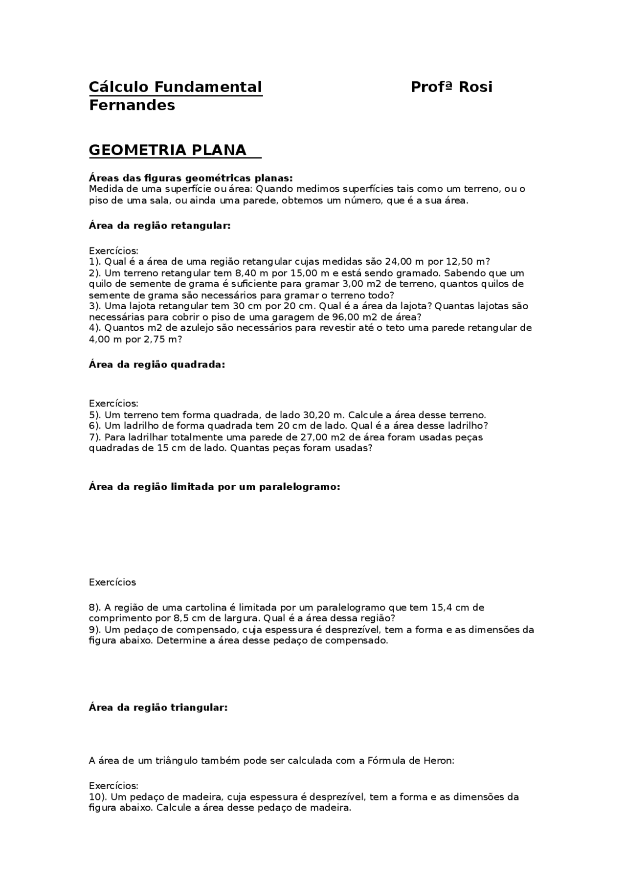 Geometria Plana E Espacial Uso De Graficos Docsity