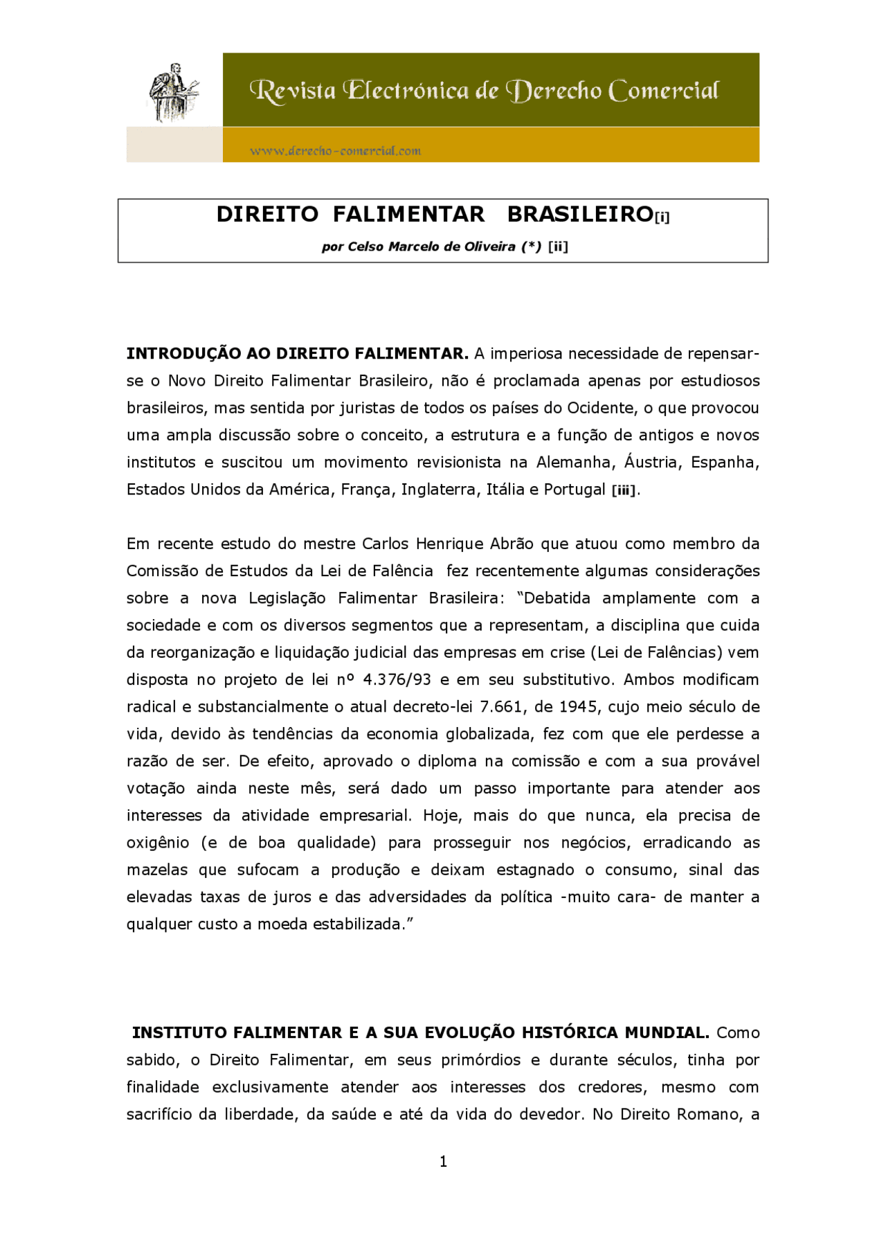 Dti Falimentar Direito Falimentar Docsity