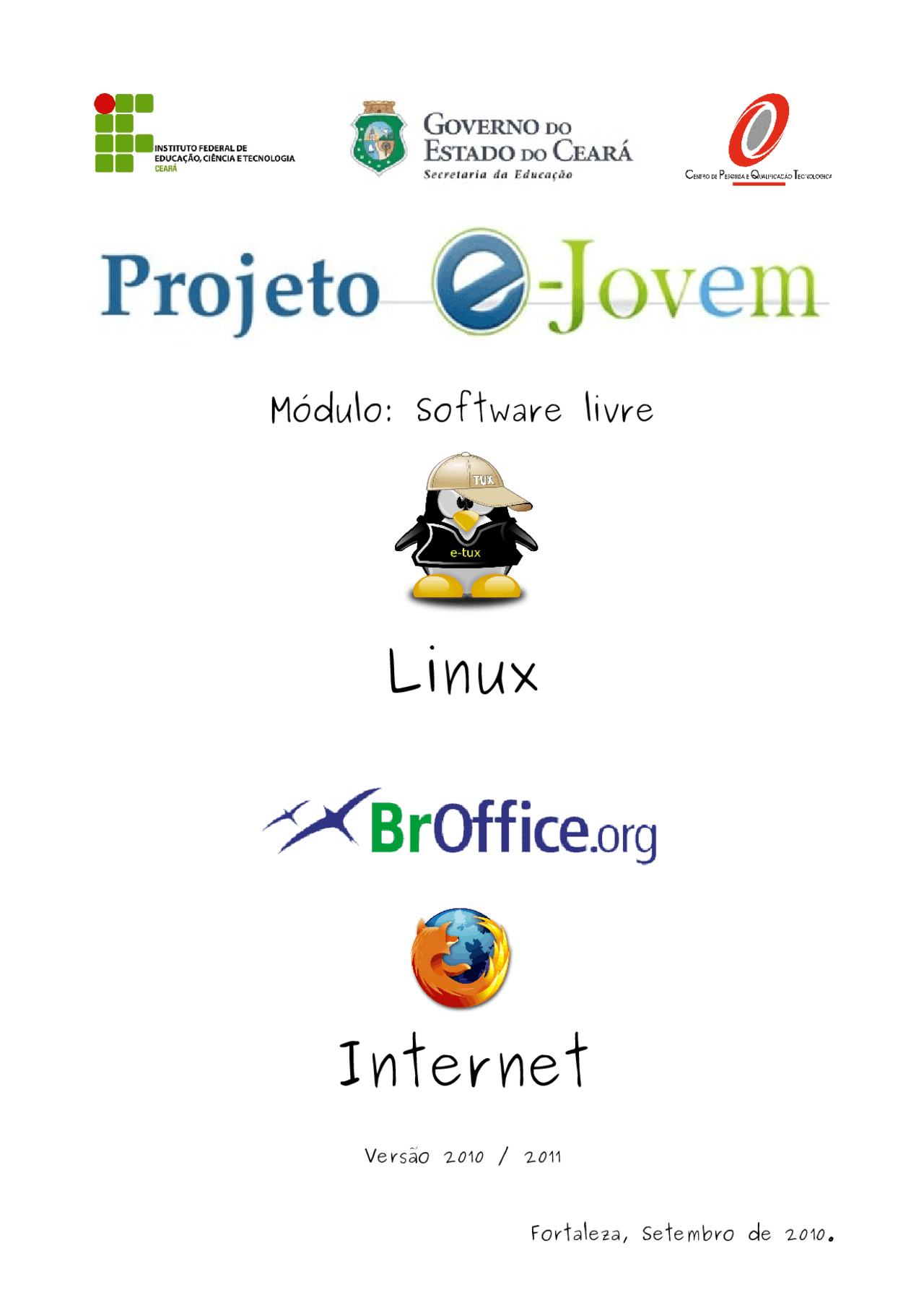 Apostila Linux - Br Office e Internet E - Jovem 2010 - BrOffice.org - Docsity