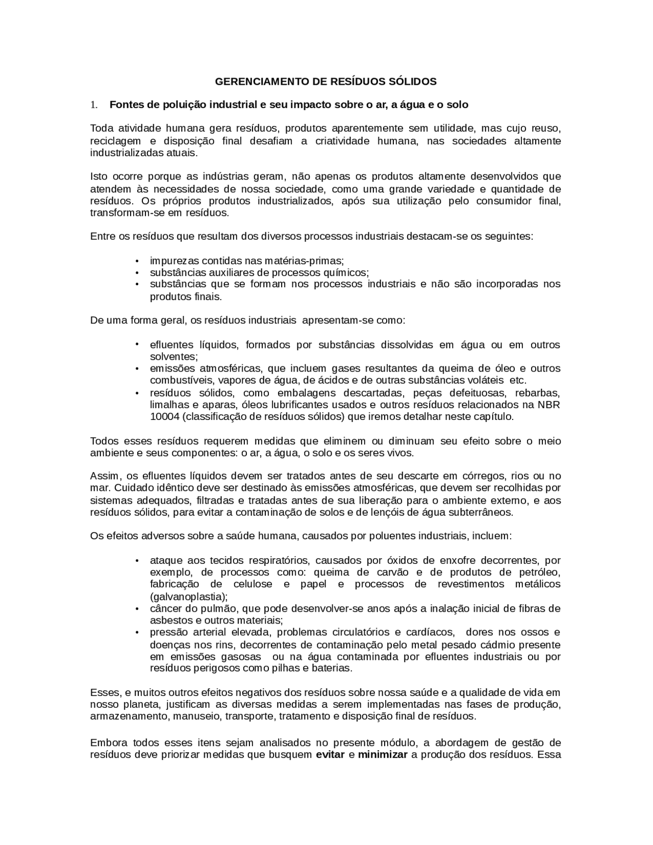 Resíduos Sólidos Resíduos Sólidos Docsity
