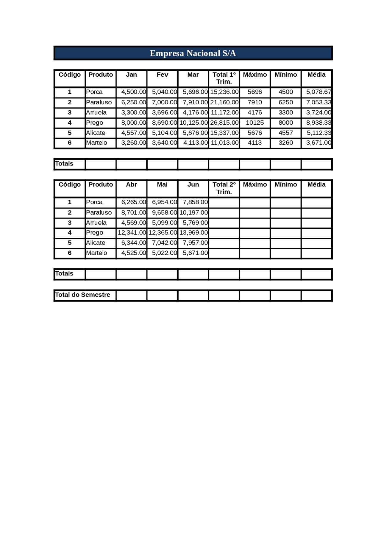 Exercício Excel Apostila De Exercícios De Excel 2003 Docsity