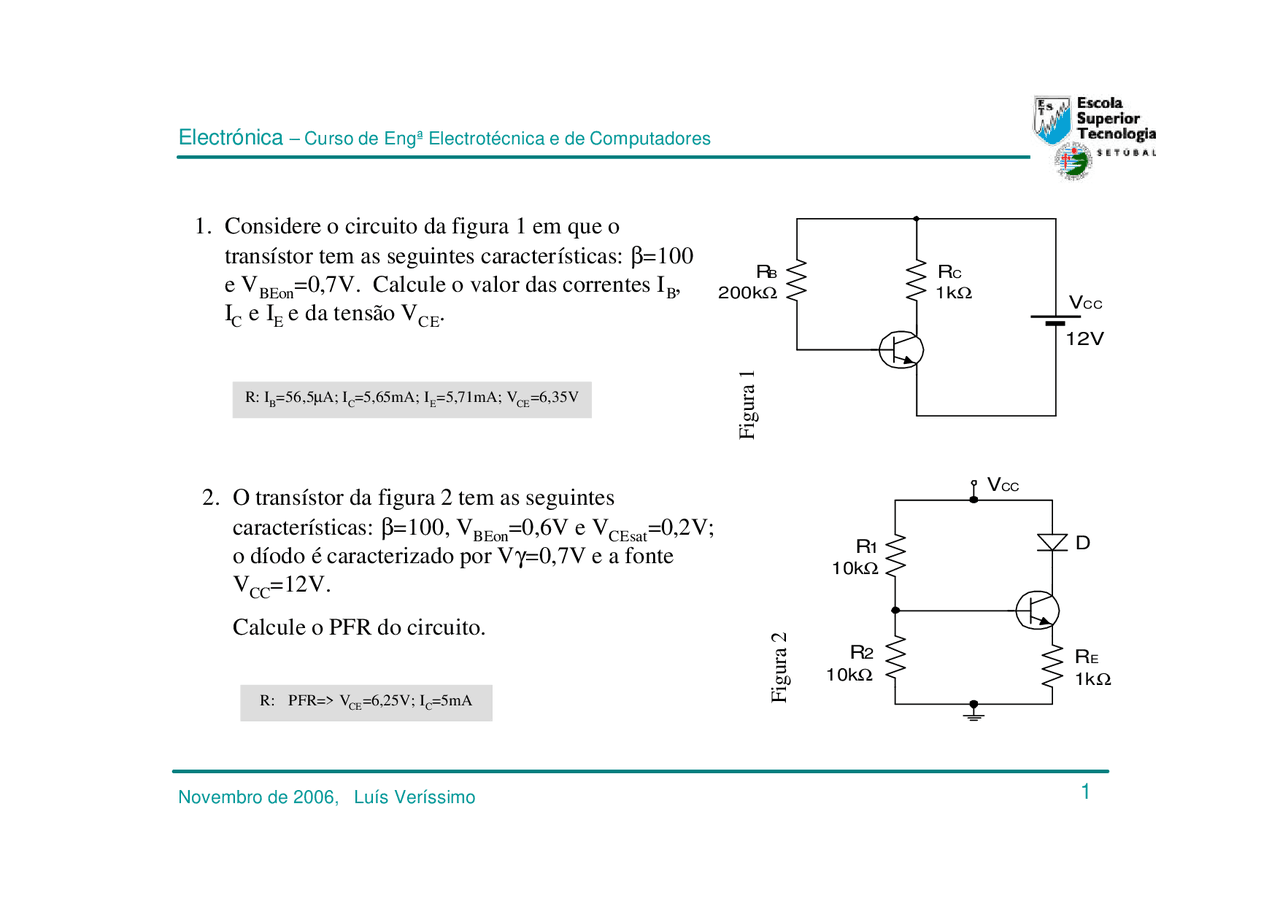 Prob Bjt Dc2 Transistor Bjt Docsity