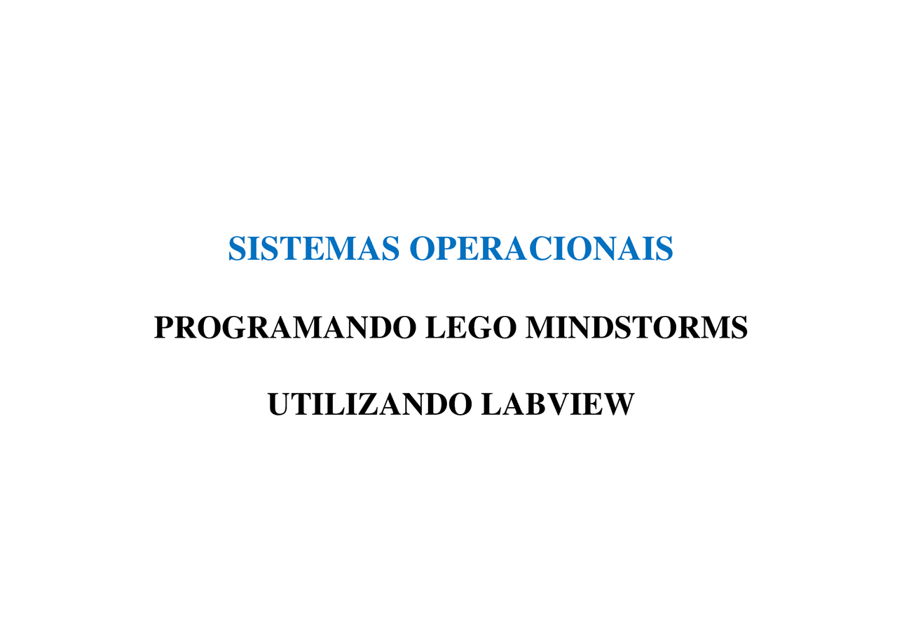 Tutorial Lego Mindstorms LabView 2009 - Pequeno curso de robÃ´tica ...