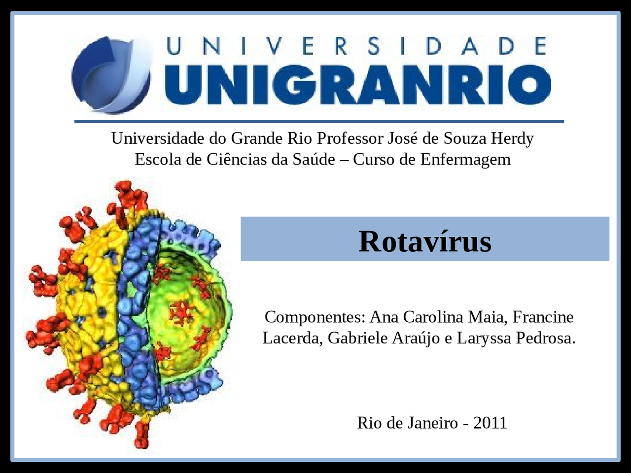 Rotavírus Apresentação Rotavírus Apresentação Docsity