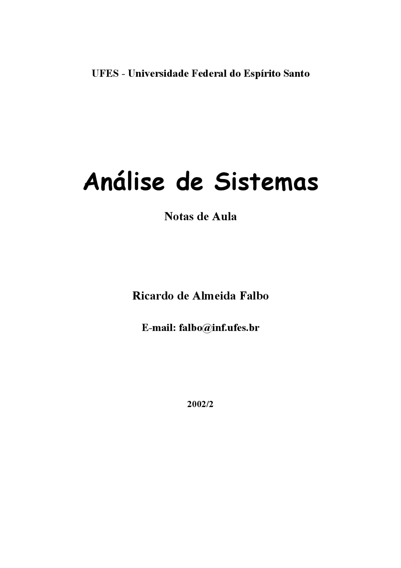 Apostila De Análise De Sistemas Análise De Sistemas Docsity