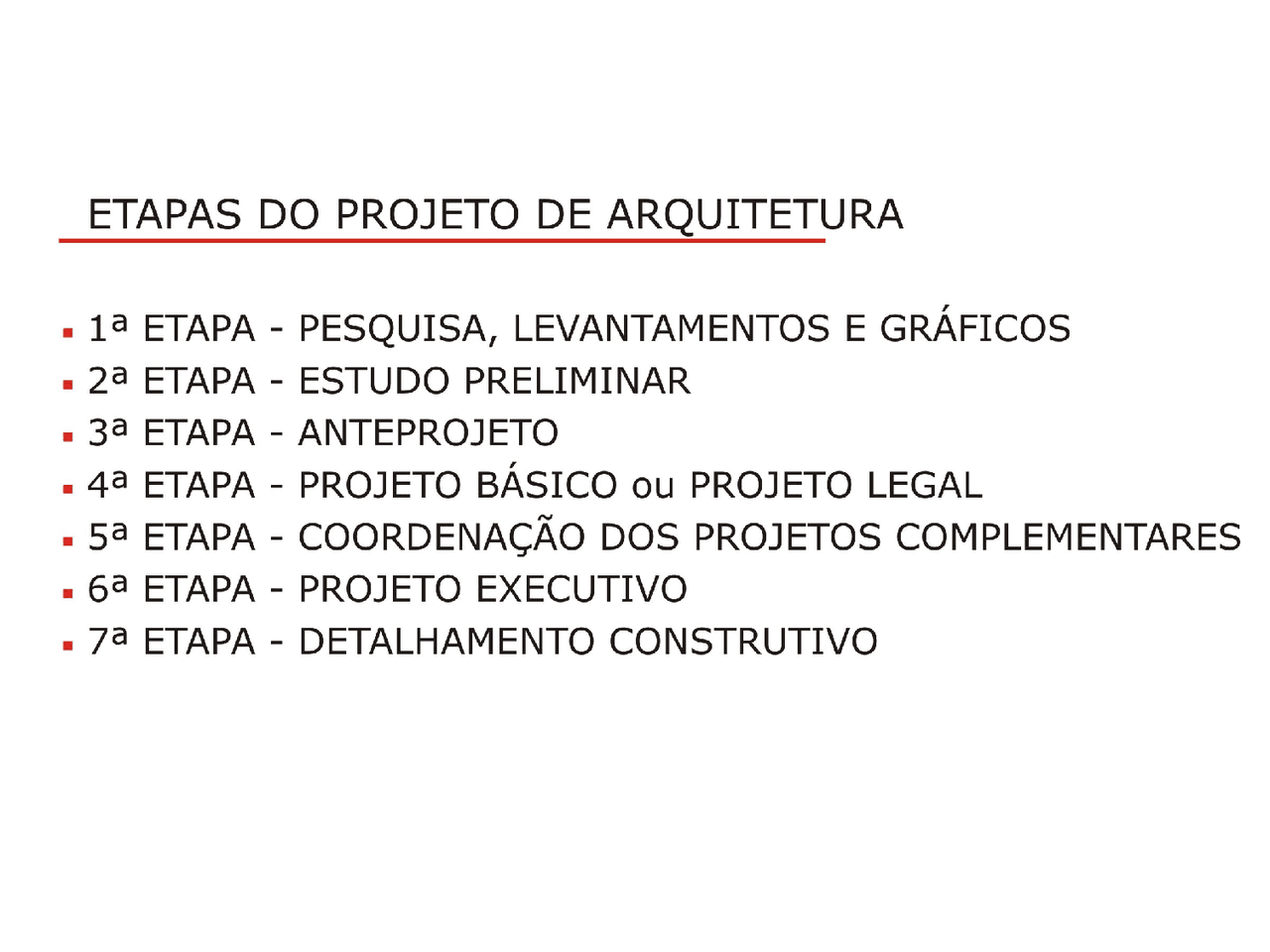 Etapas do projeto de arquitetura - etapas do projeto de arquitetura ...