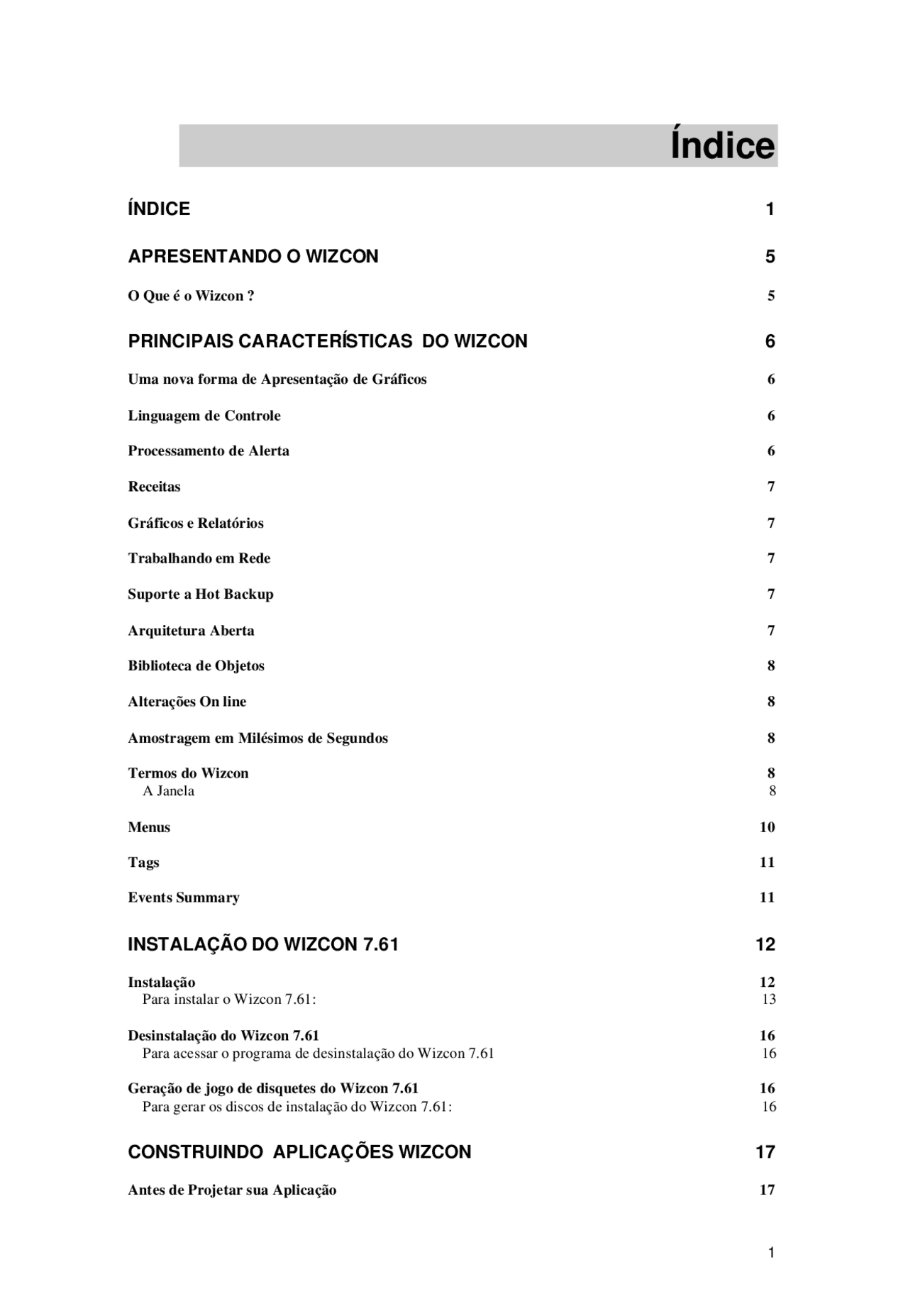 GUIA BASICO WIZCON - SUPER APOSTILA DO WIZCON | Docsity