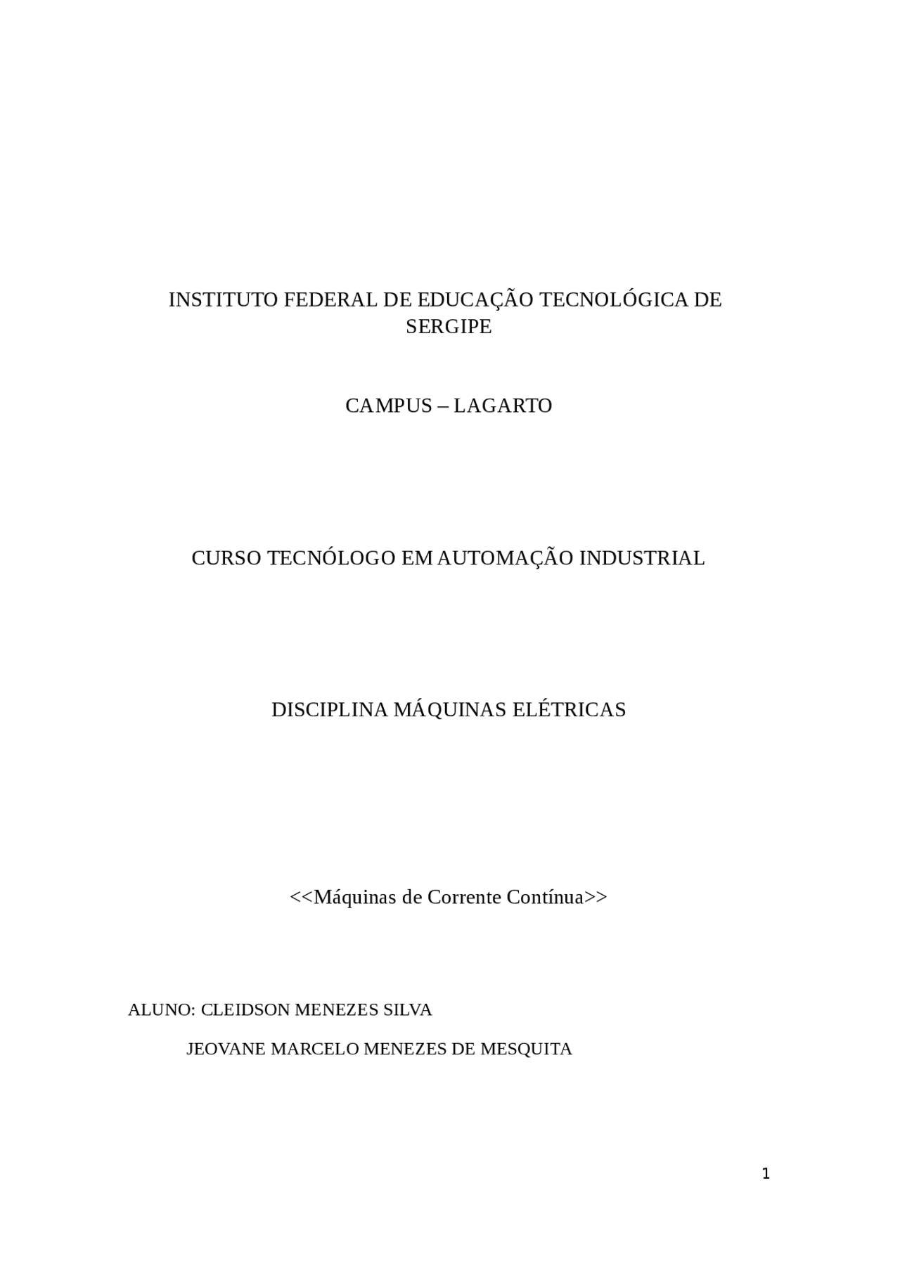 Projeto De Maquinas Máquinas De Corrente Contínua Docsity