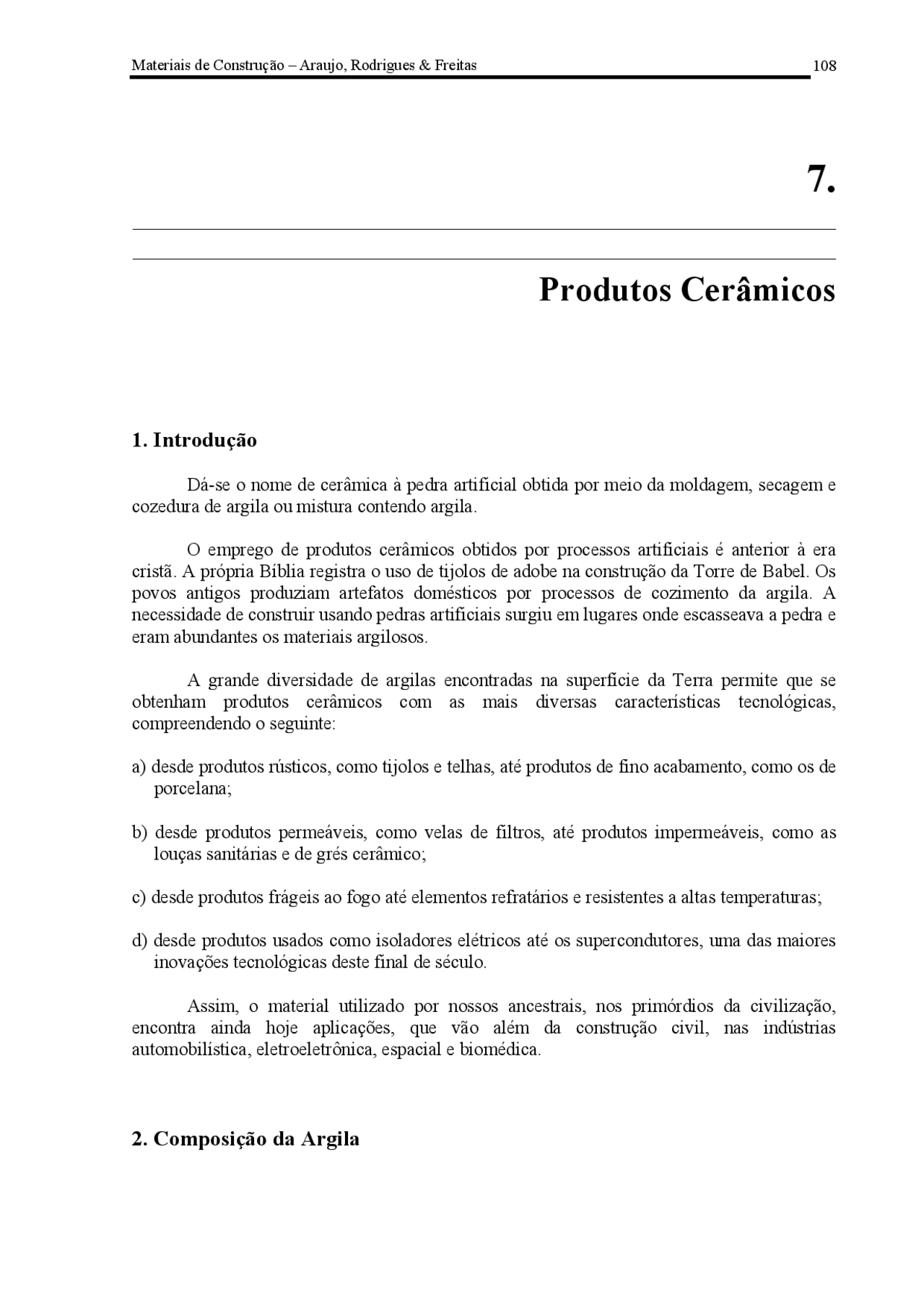 Apostila produtos ceramicos - Produtos cerâmicos - Docsity
