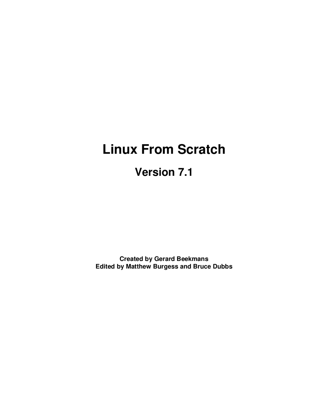 Linux From Scratch-BOOK-7.1 - Manual de Instalacao do Linux Livre - Docsity