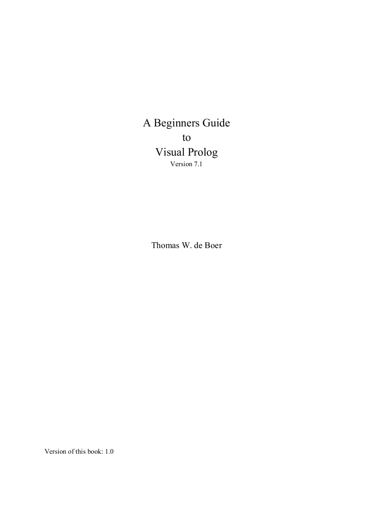 Visual prolog - Beginner Guide - Beginner Guide - Docsity Visual prolog - Beginner Guide - Beginner Guide - Docsity