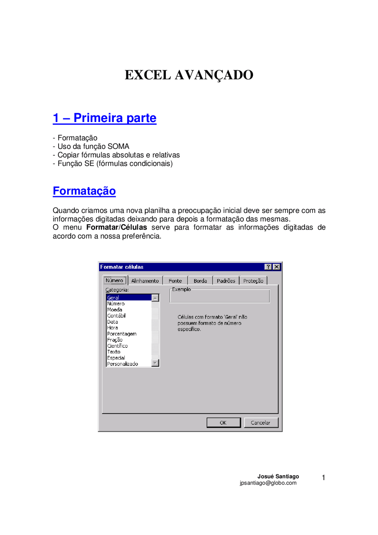 Excelavancado Excel Avançado Docsity